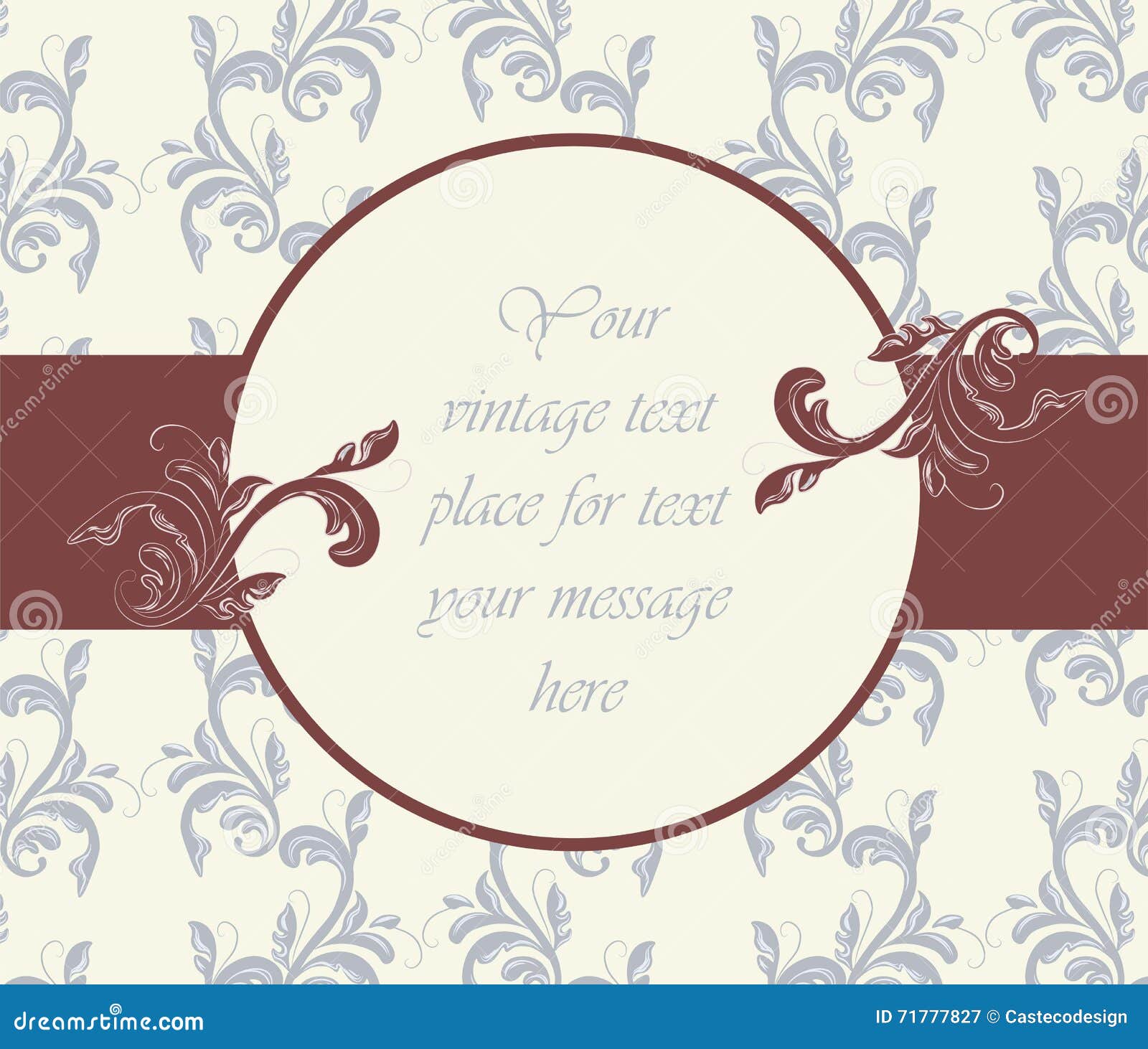 Vintage Classic Invitation stock vector. Illustration of ornamental ...