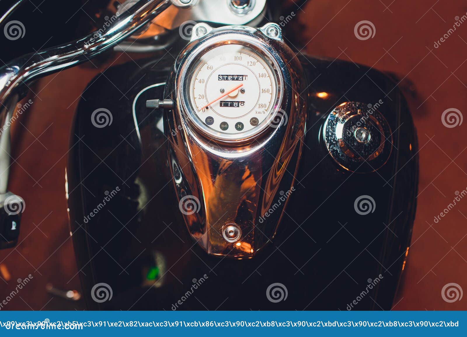 Vintage Classic Motorcycle Headlight or Head Lamp. Stock Photo - Image ...