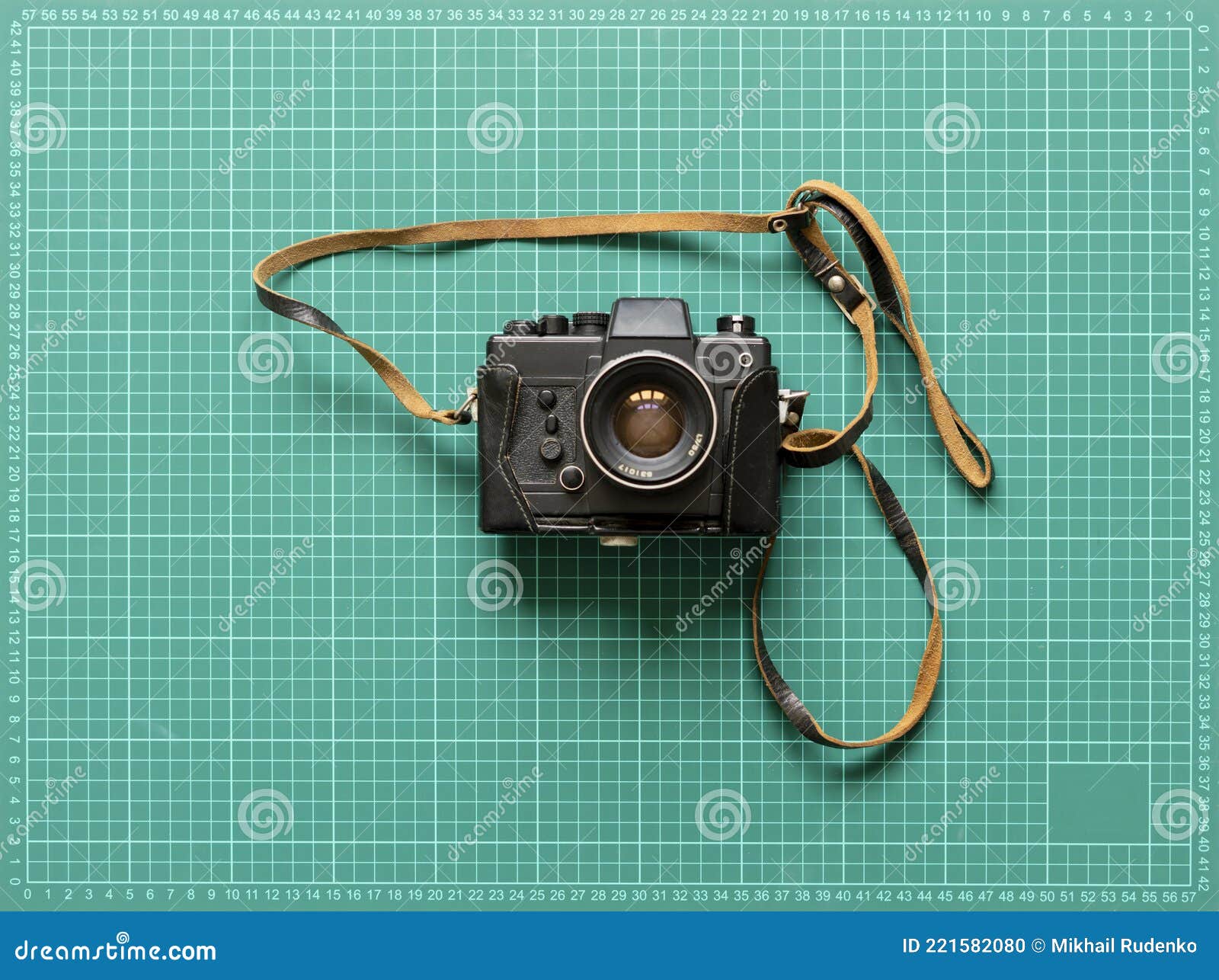 A Vintage Classic Old Fashioned Photo Camera, Simple Creative Idea ...