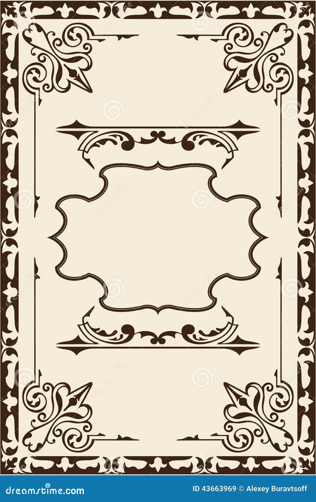 Vintage classic page stock vector. Illustration of classical - 43663969