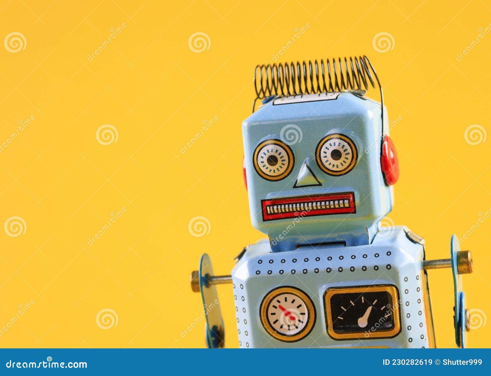 Vintage Classic Robot, Intelligence Stock Image - Image of intelligence ...