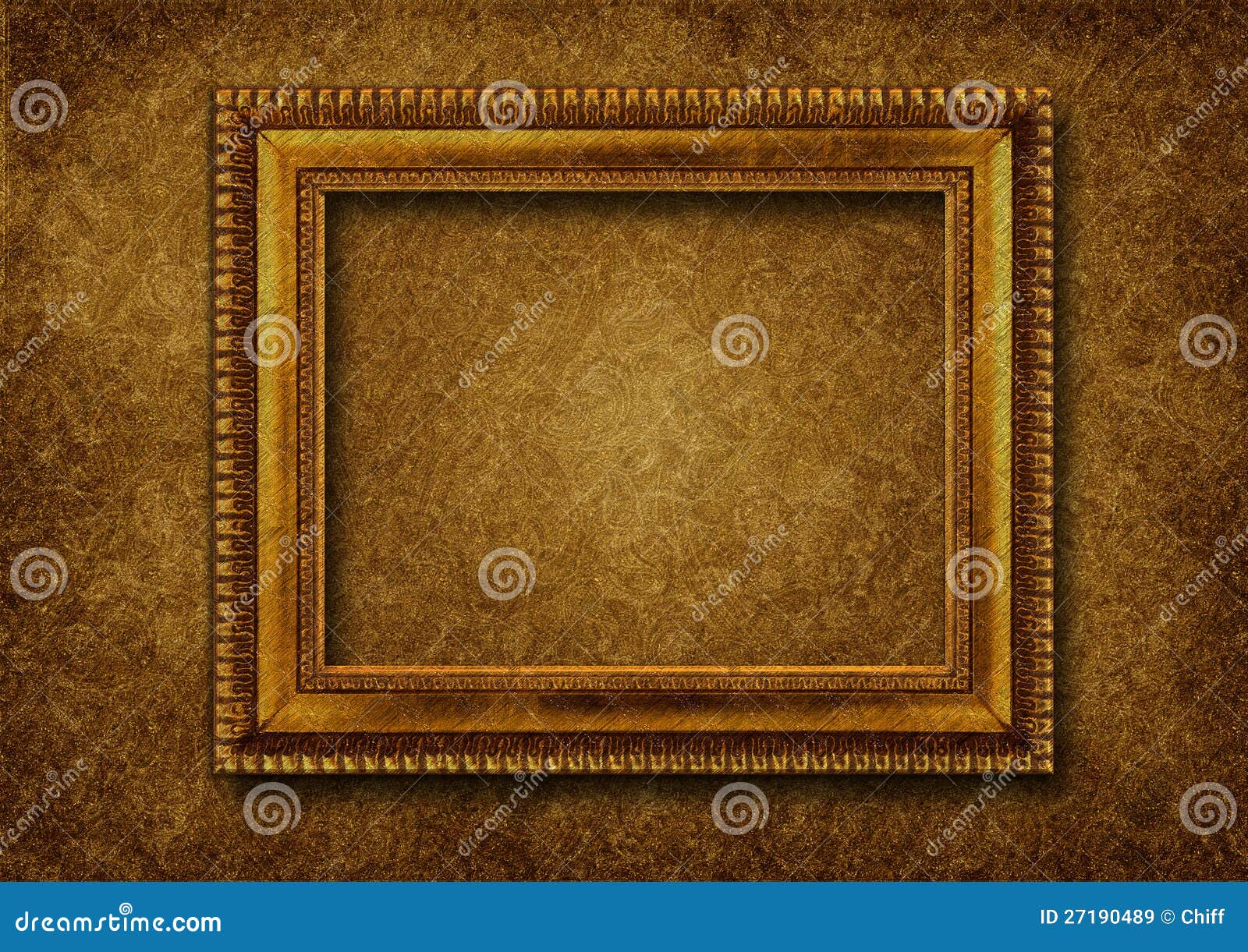 Vintage Classical Frame On Victorian Background Stock Illustration ...