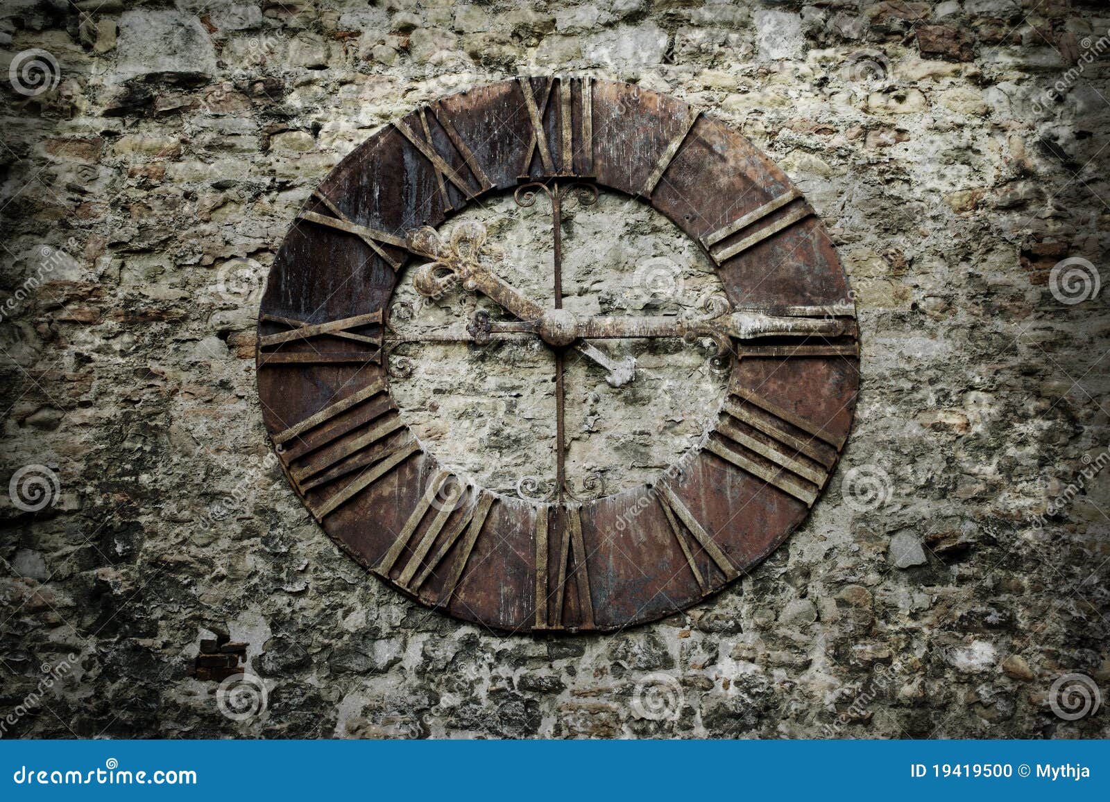 Vintage clock stock photo. Image of history, deadline - 19419500