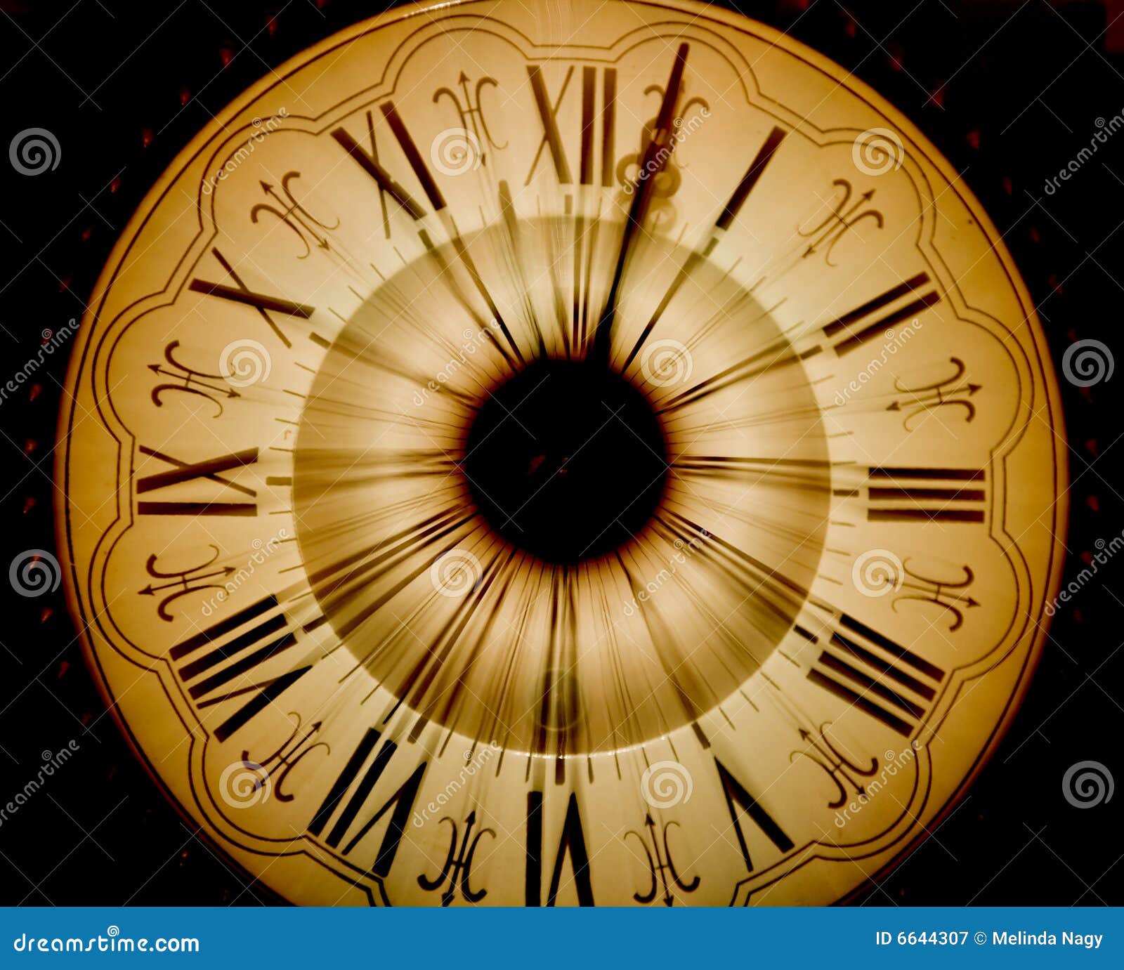 Vintage clock blurred in stock image. Image of blur, concept - 6644307