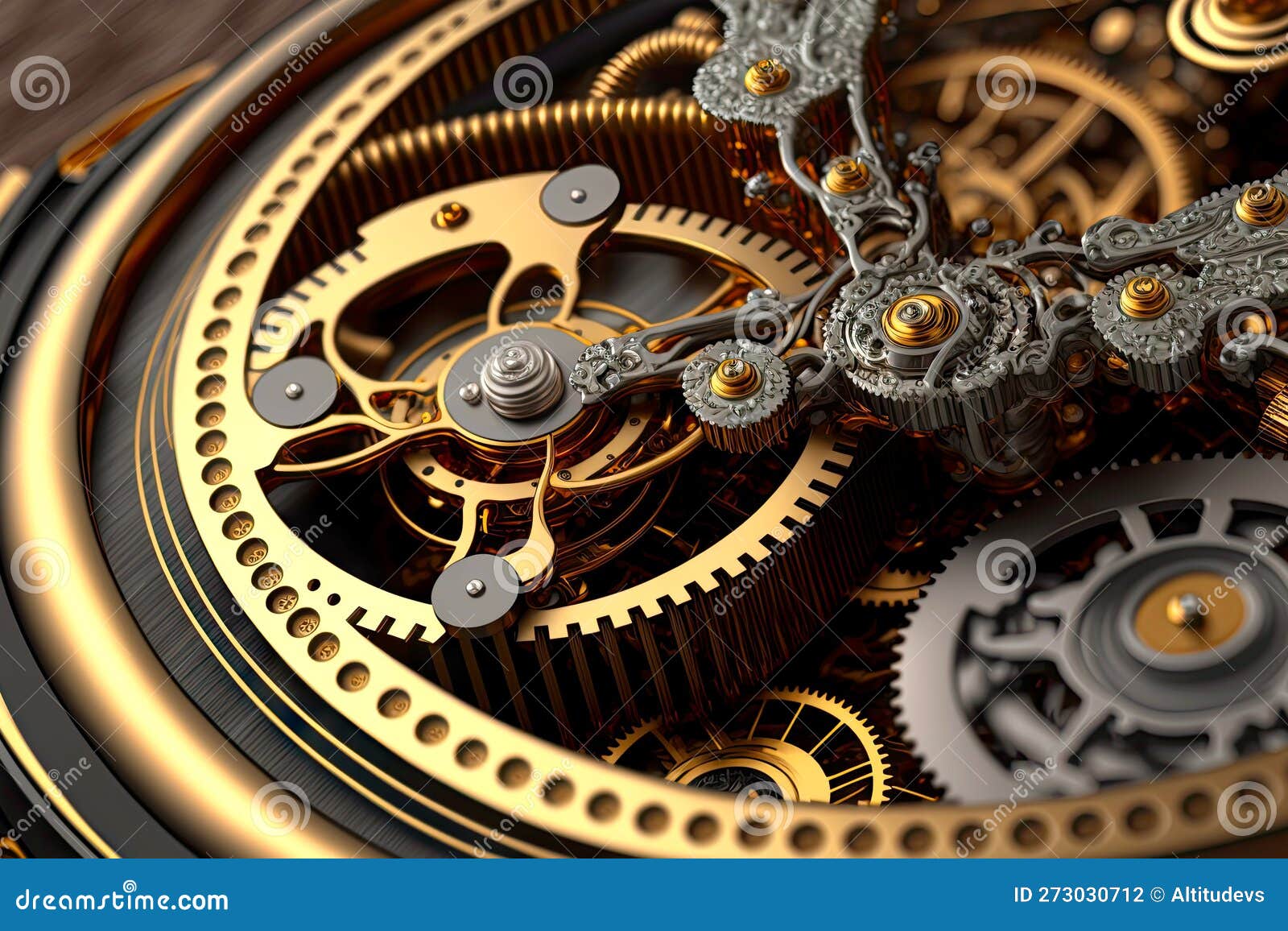 Vintage Clock Disassembled with Clockwork with Gears and Small Details ...