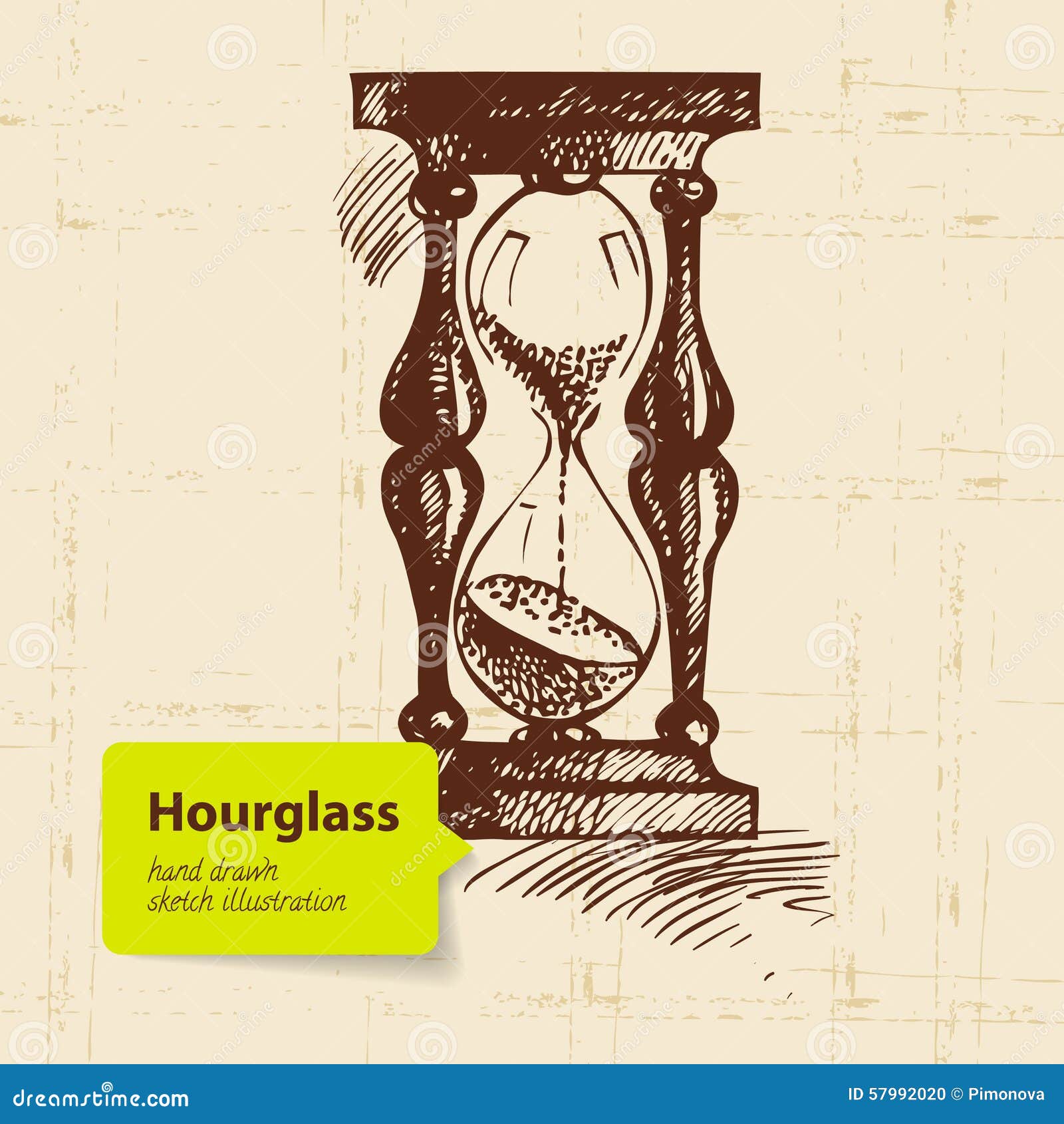 Clock, Hourglass And Stopwatch. Watch Hours, Timer Countdown And ...