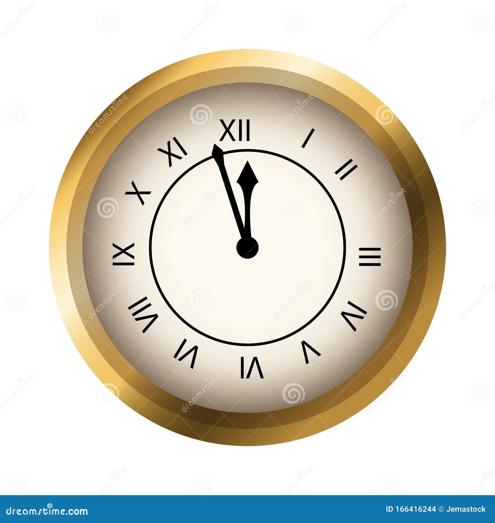 Vintage Clock Icon, Flat Design Stock Vector - Illustration of ...