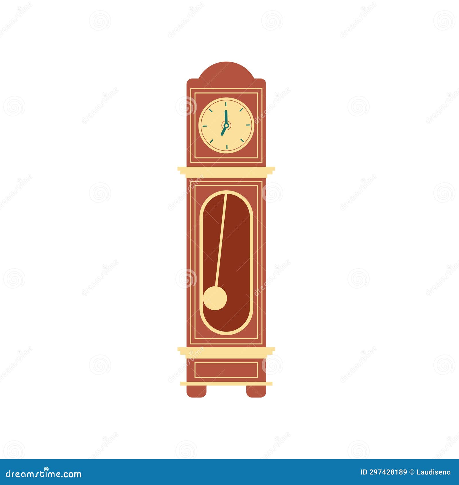 Vintage clock icon Vector stock vector. Illustration of business ...
