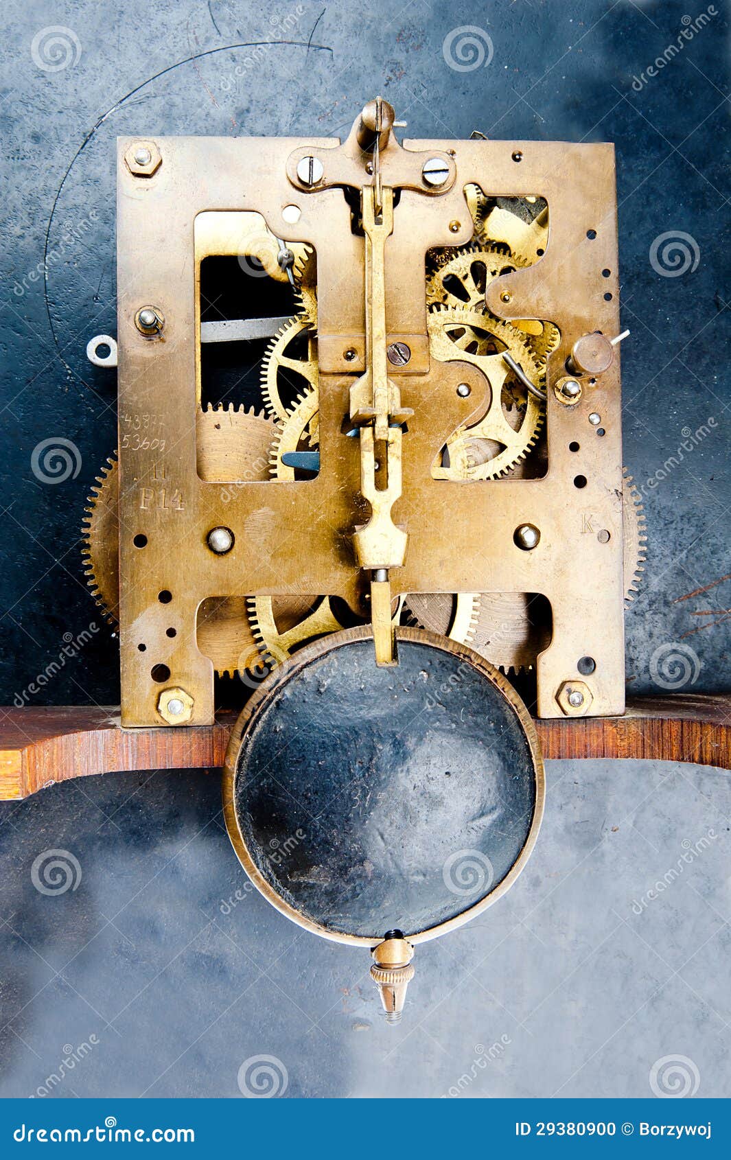 Vintage clock mechanism stock photo. Image of rack, historic - 29380900