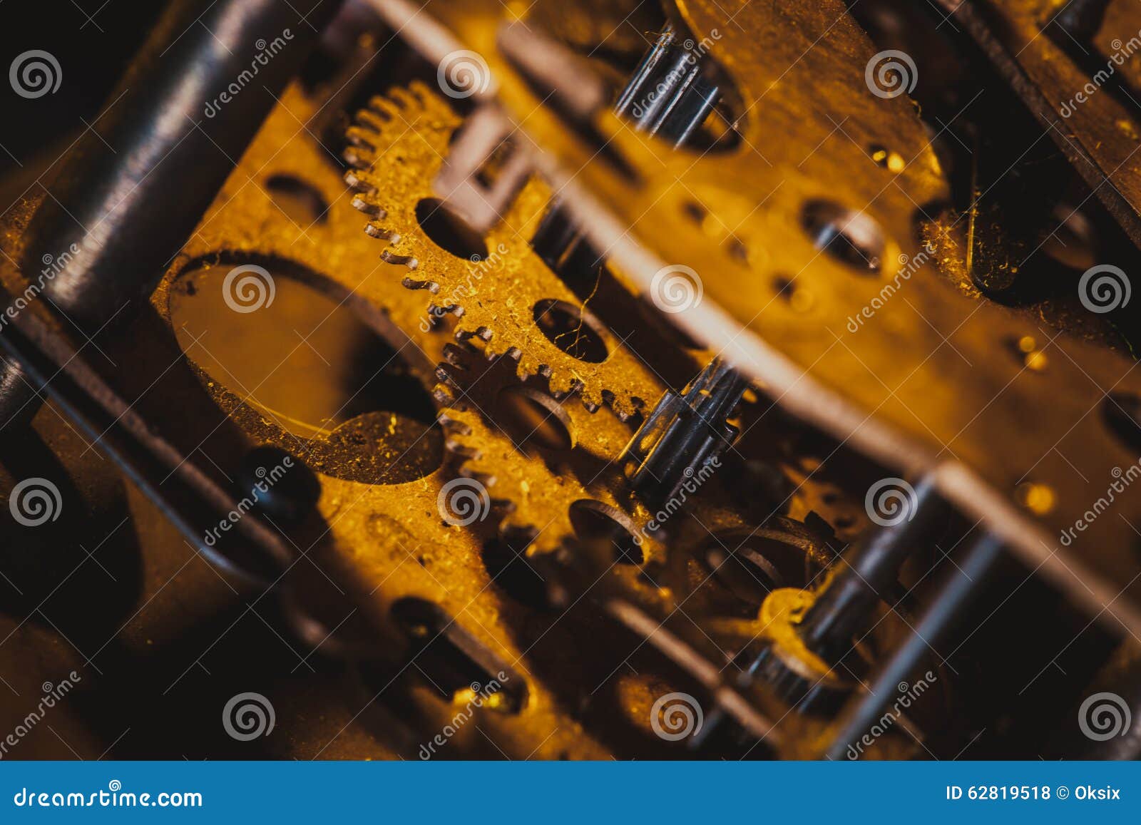 Vintage clock mechanism stock photo. Image of cogwheel - 62819518