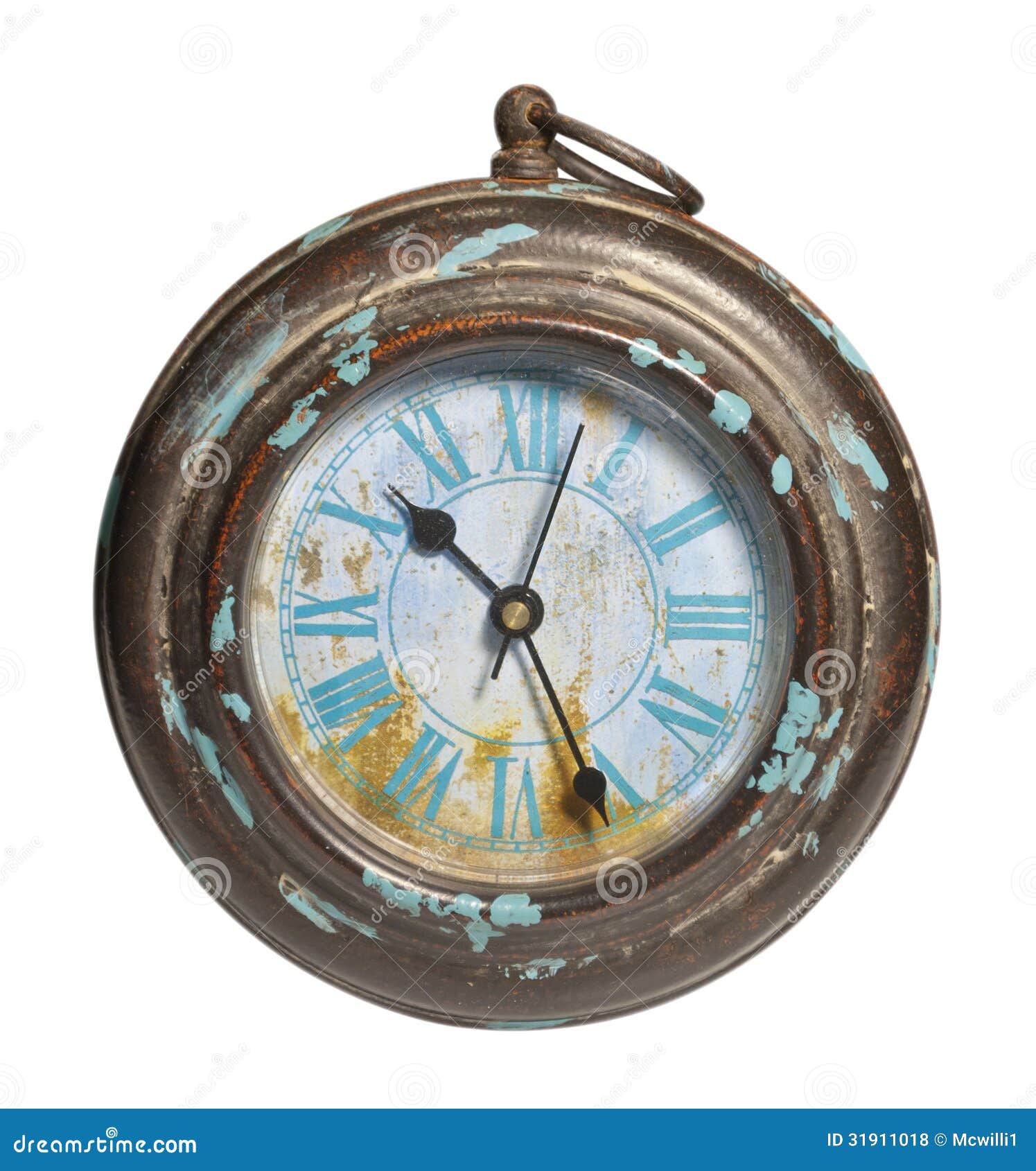 Vintage clock stock photo. Image of piece, chipped, grandfather - 31911018