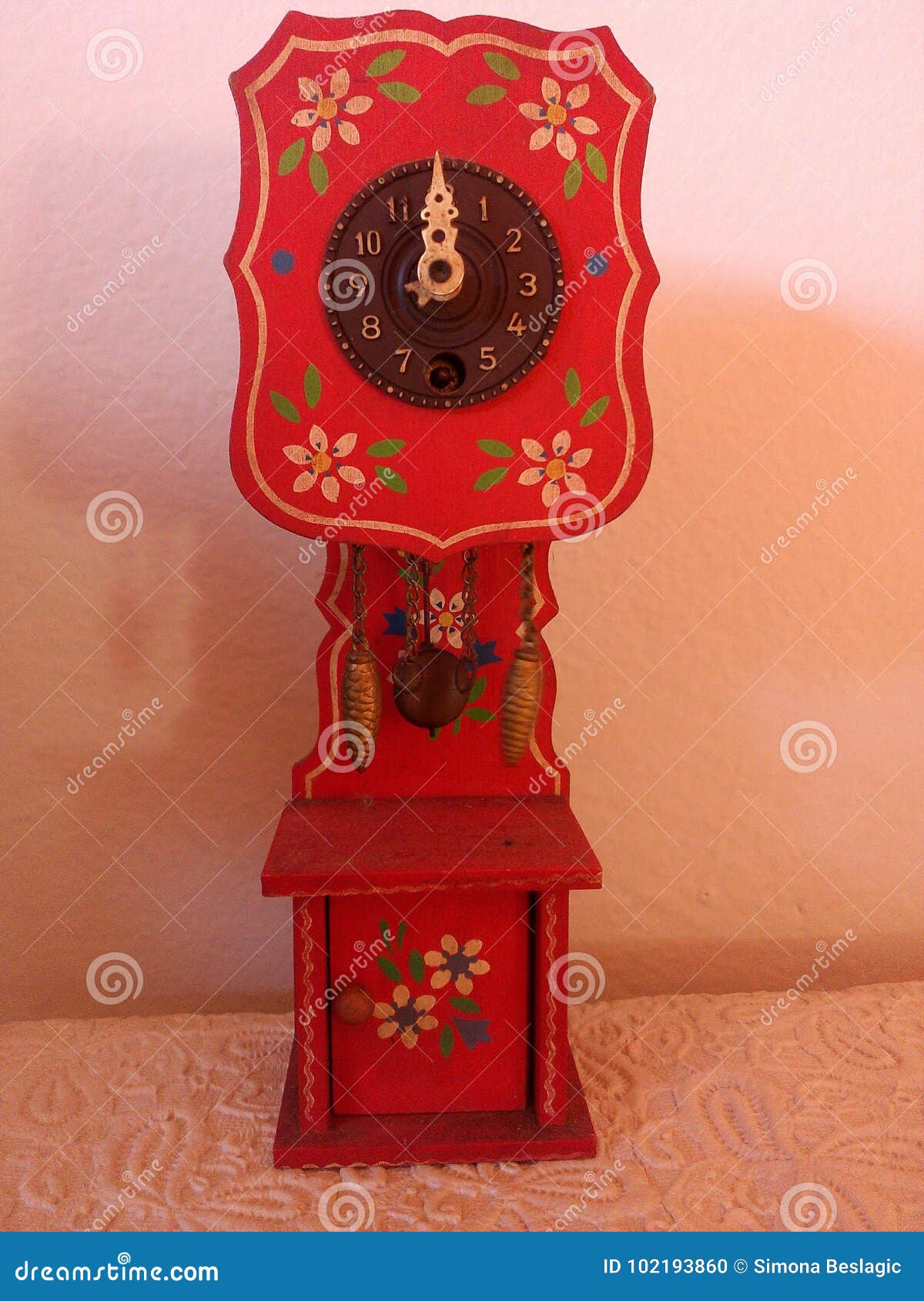 Vintage clock stock photo. Image of vintage, noon, clock - 102193860