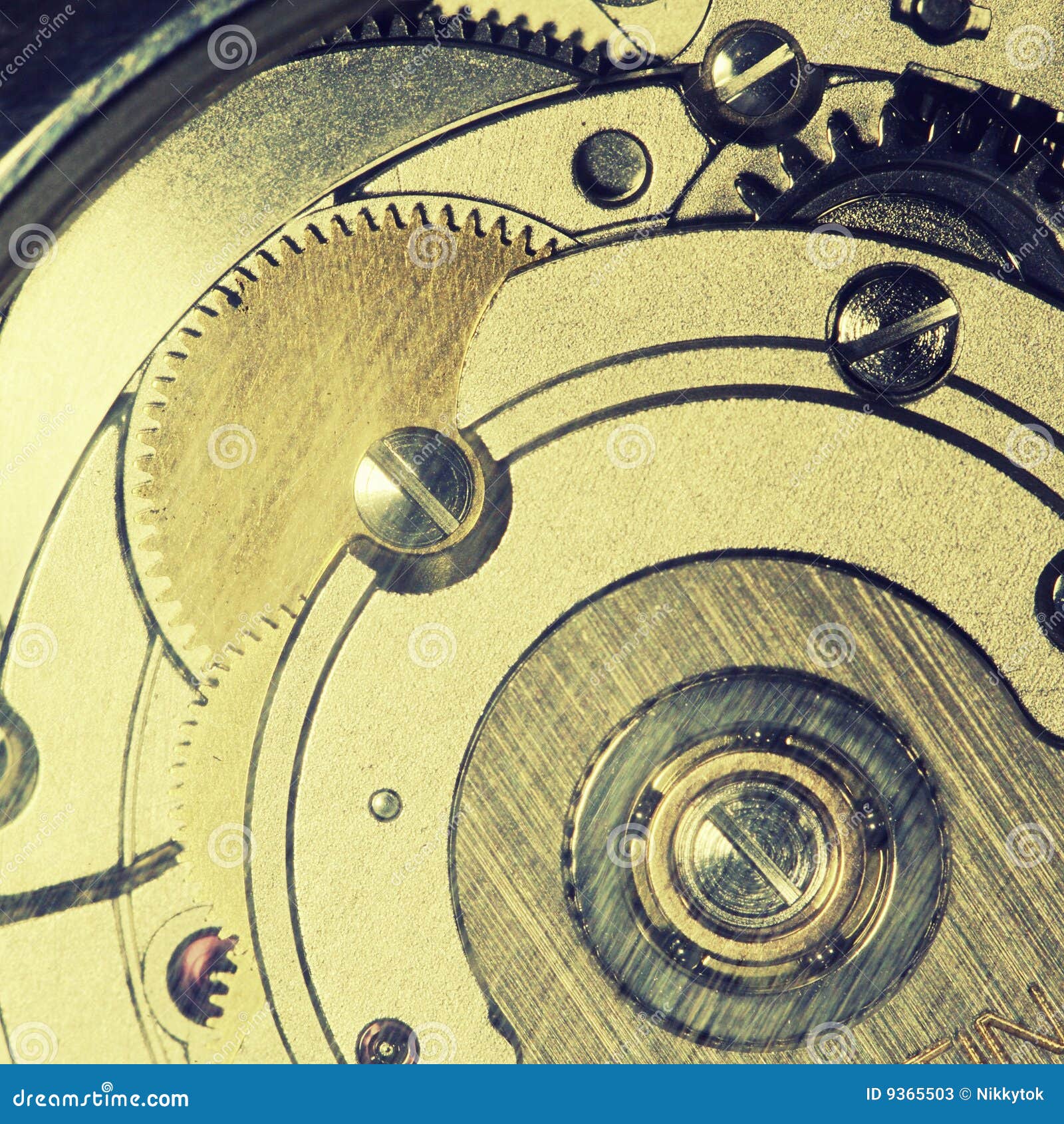 Vintage clock works stock image. Image of inside, manufacturing - 9365503