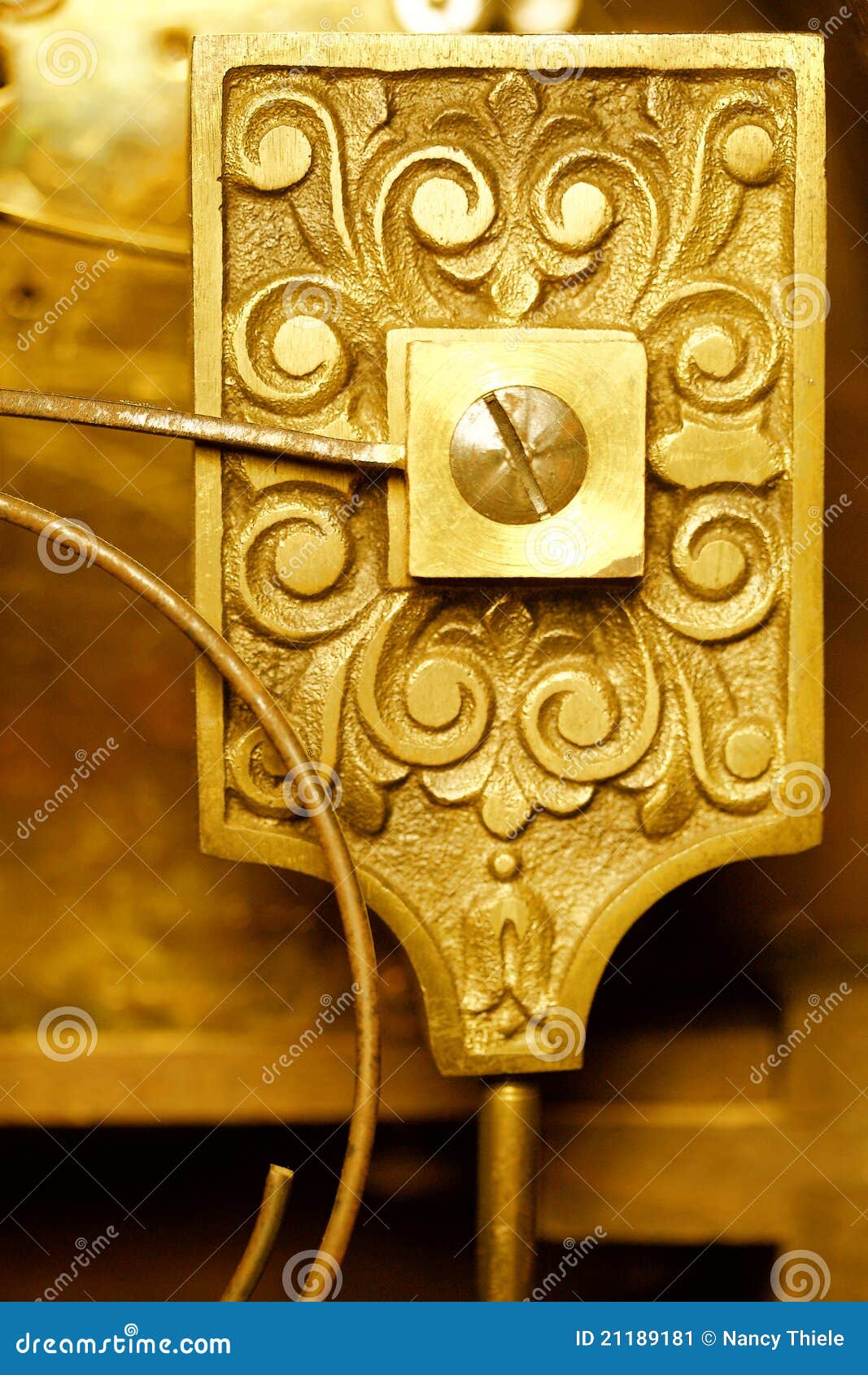 Vintage clockworks closeup stock image. Image of vintage - 21189181