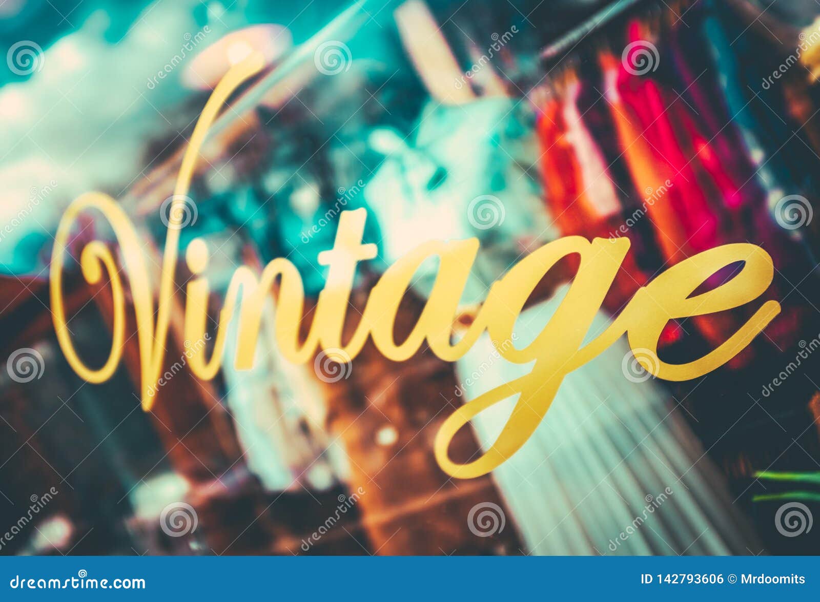 Vintage Clothing Store stock photo. Image of garment - 142793606