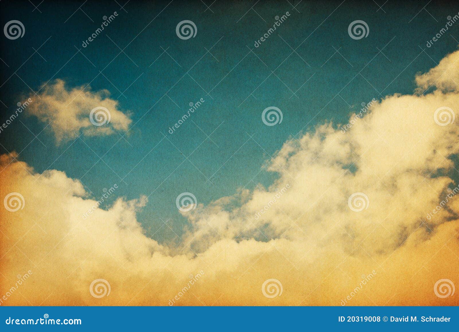 Vintage Clouds stock photo. Image of cyan, space, night - 20319008