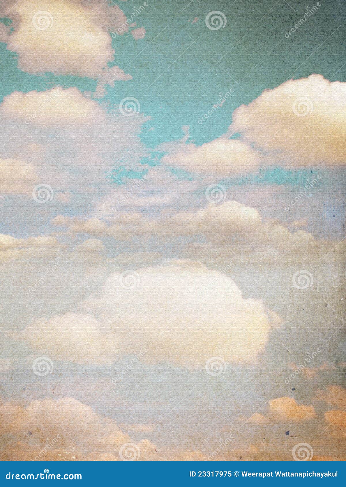 Vintage clouds stock illustration. Illustration of decorative - 23317975