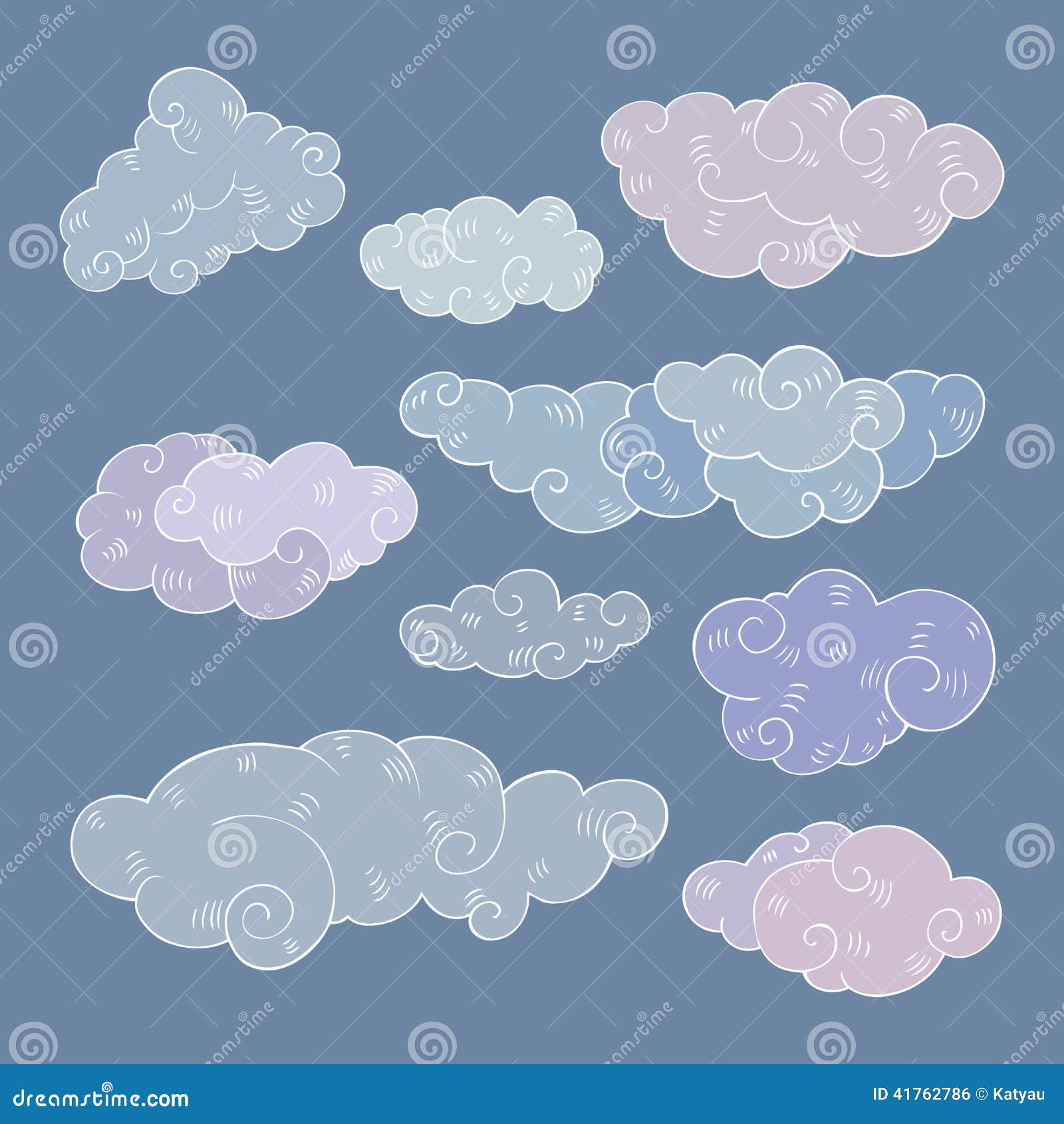 Vintage Clouds And Sky Background. Stock Photo | CartoonDealer.com ...