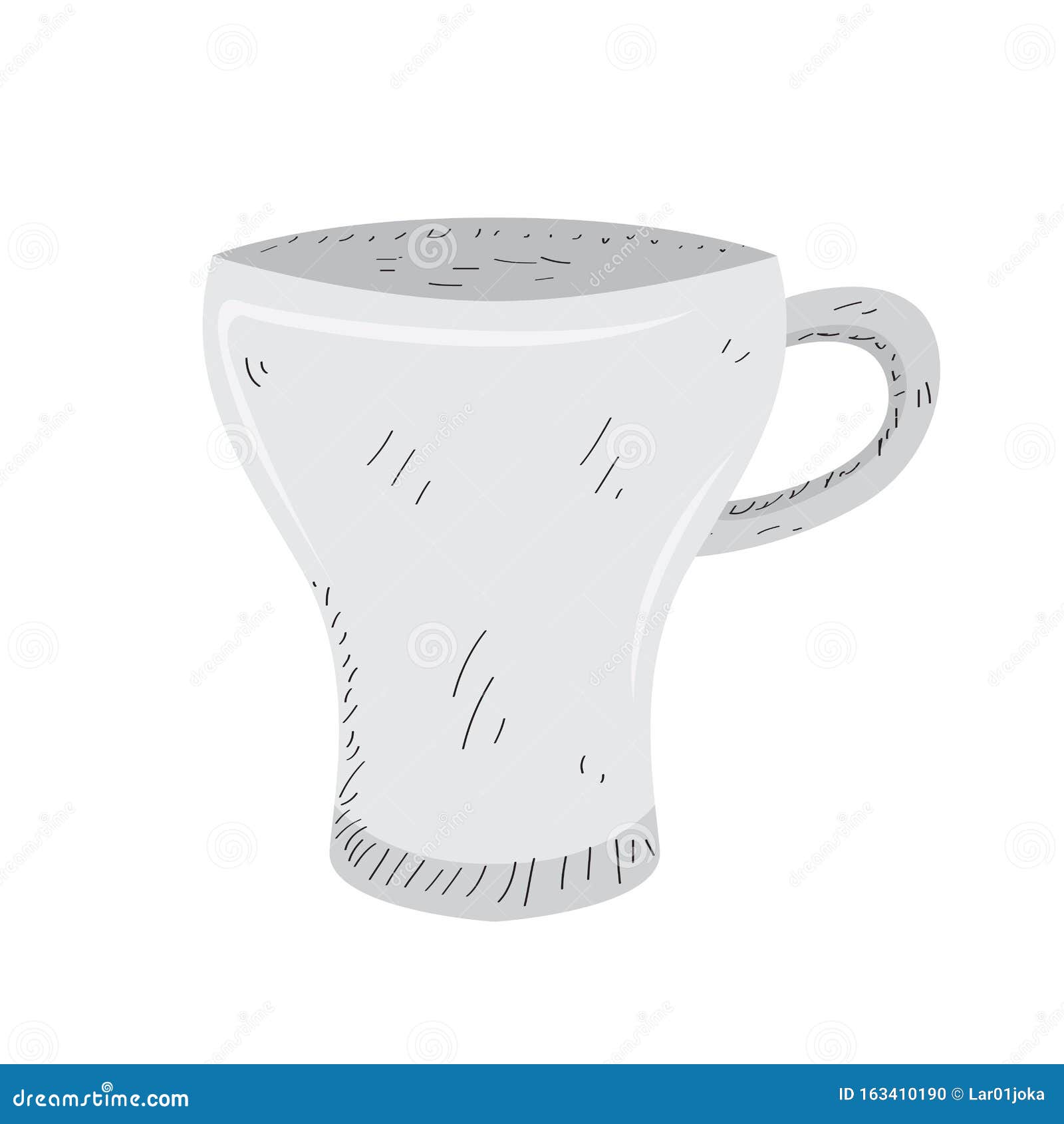 Vintage coffee cup stock vector. Illustration of glass - 163410190