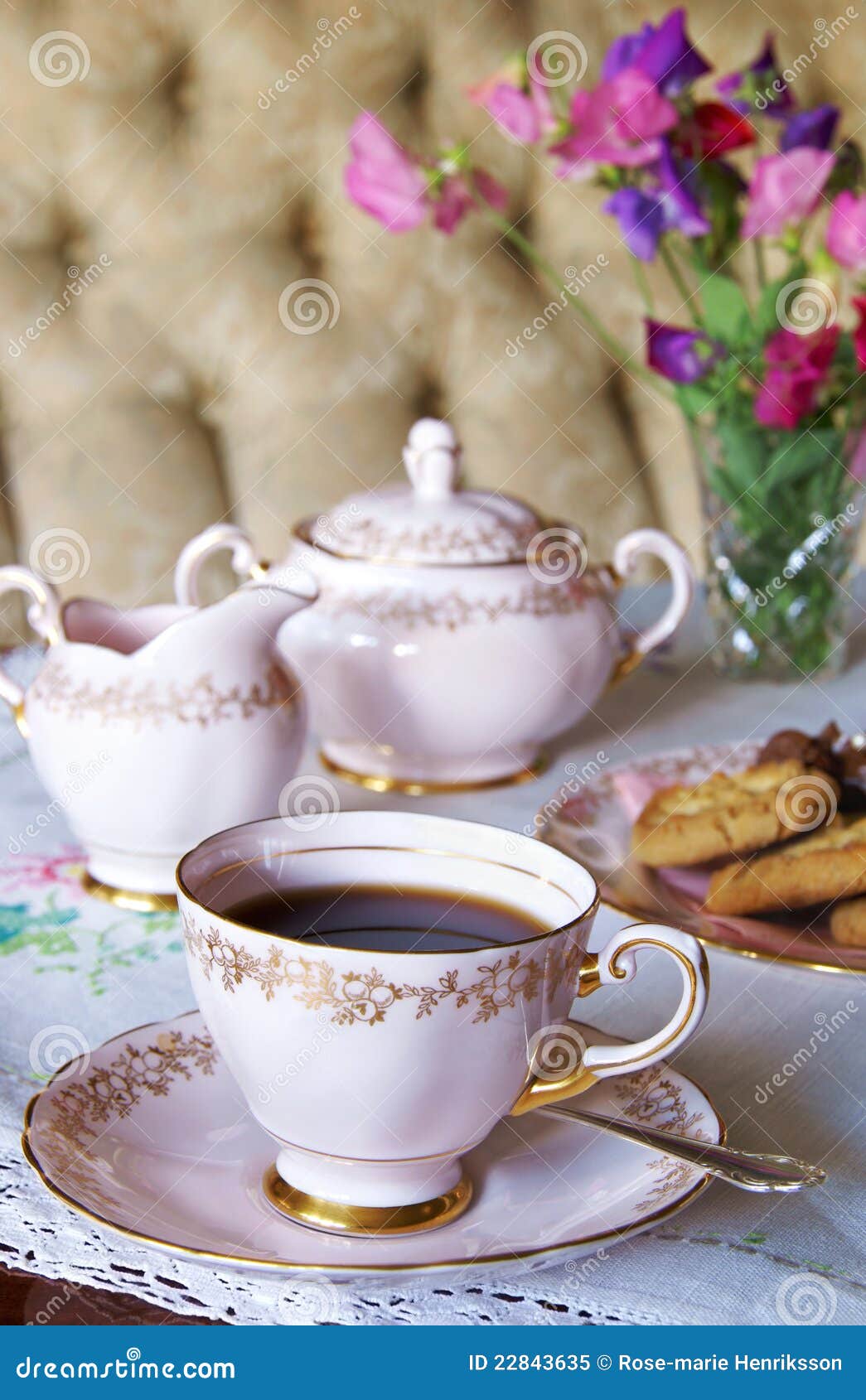 Vintage coffee set stock image. Image of china, vintage - 22843635
