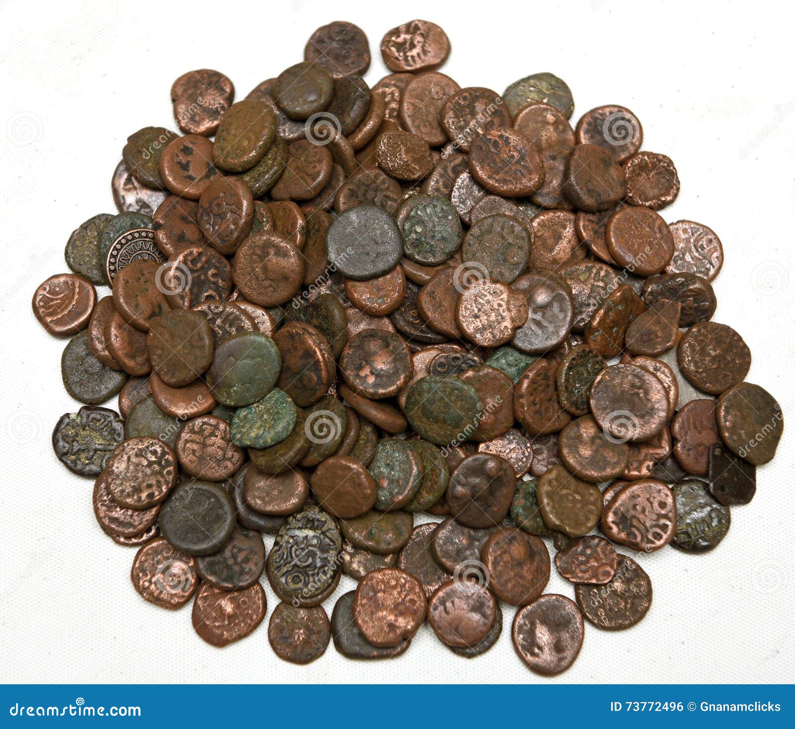VINTAGE COINS stock photo. Image of mixed, cash, antique - 73772496
