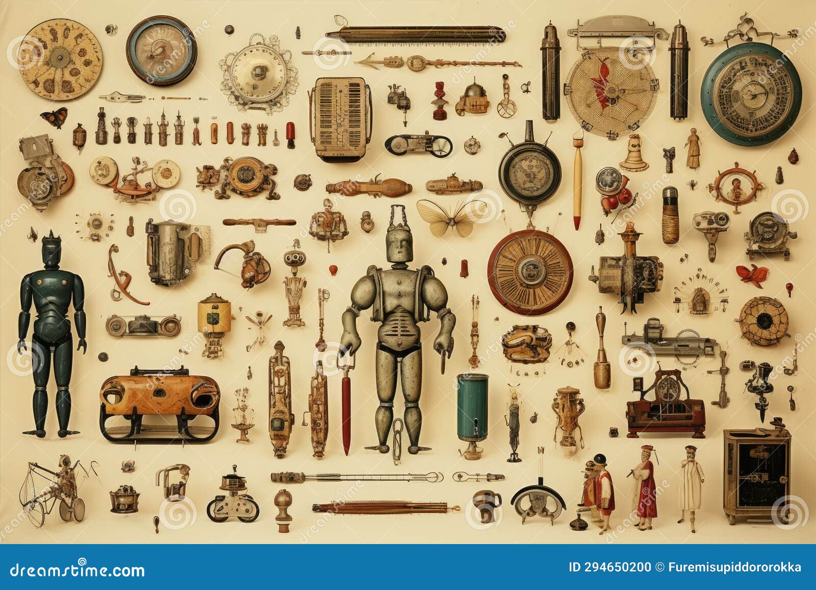 Antique Objects. Isolated On White Royalty-Free Stock Image ...