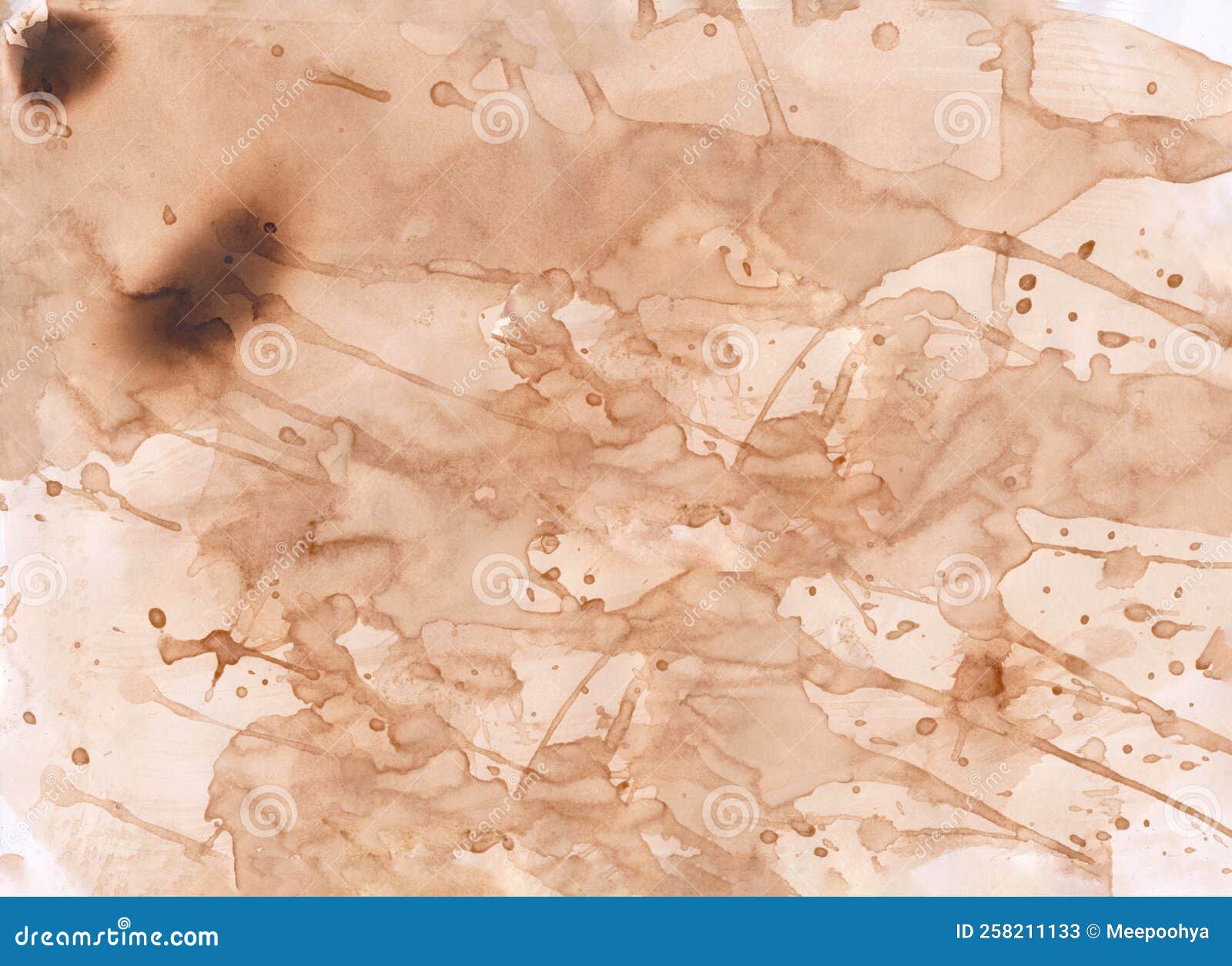 Vintage Colored of Old Paper Background with Thermal Burn Marks Stock ...