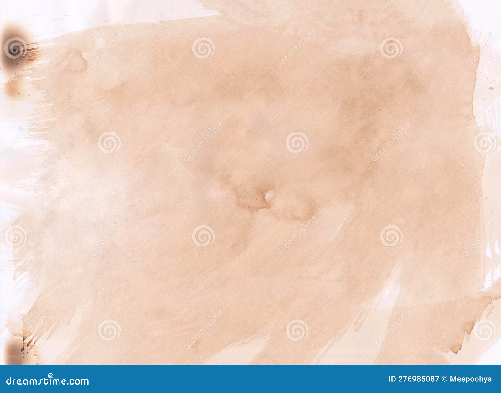 Vintage Colored of Old Paper Background with Thermal Burn Marks Stock ...