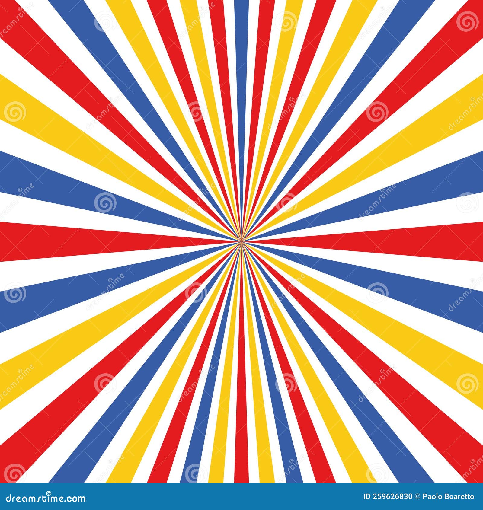 Vintage Colored Rays Background, Vector Stock Illustration ...