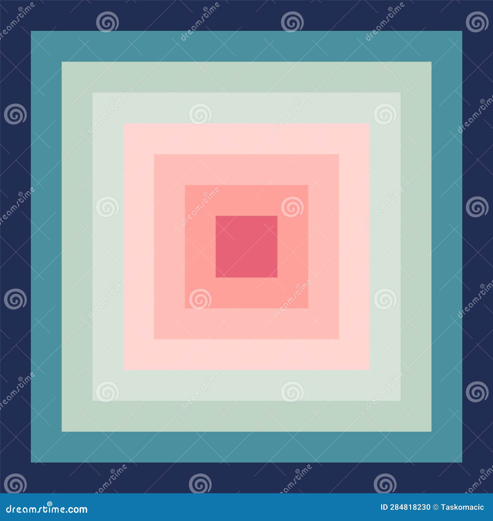 Vintage Colorful Box Background. Retro Pastel Colors Backdrop. Stock ...