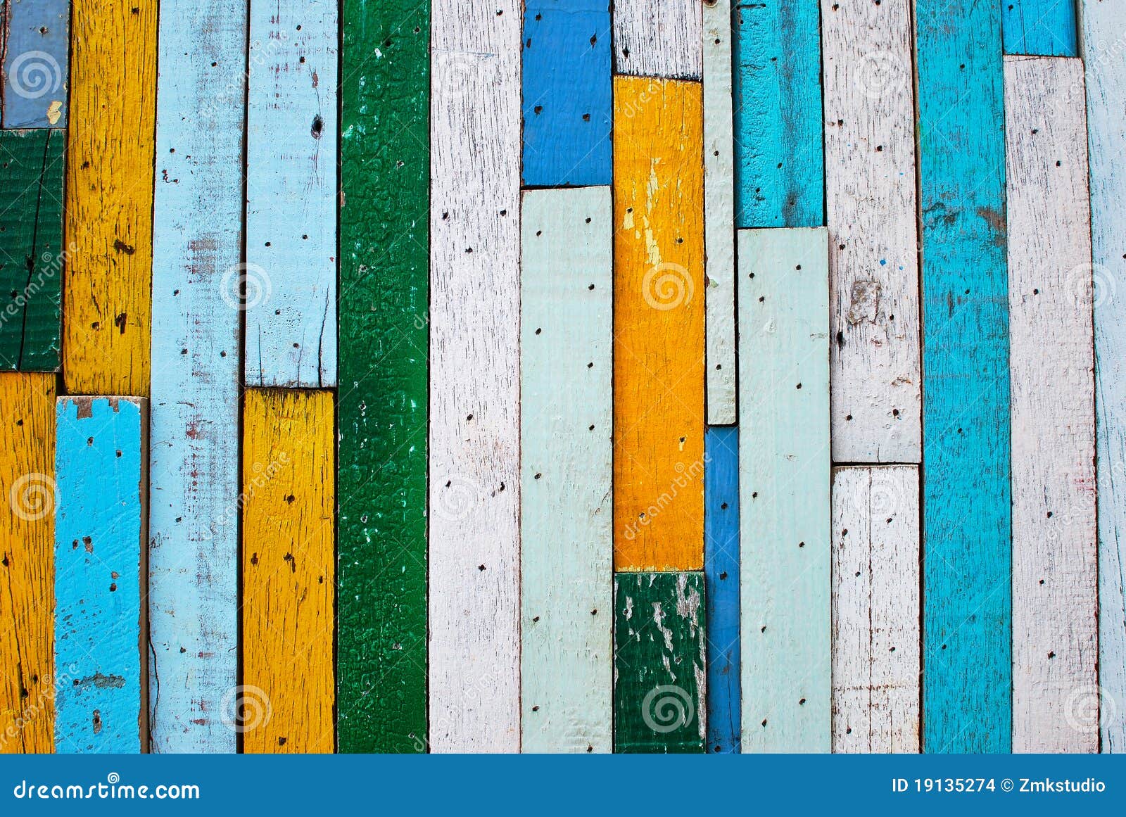Colorful Wood Wall Texture Royalty-Free Stock Photography ...