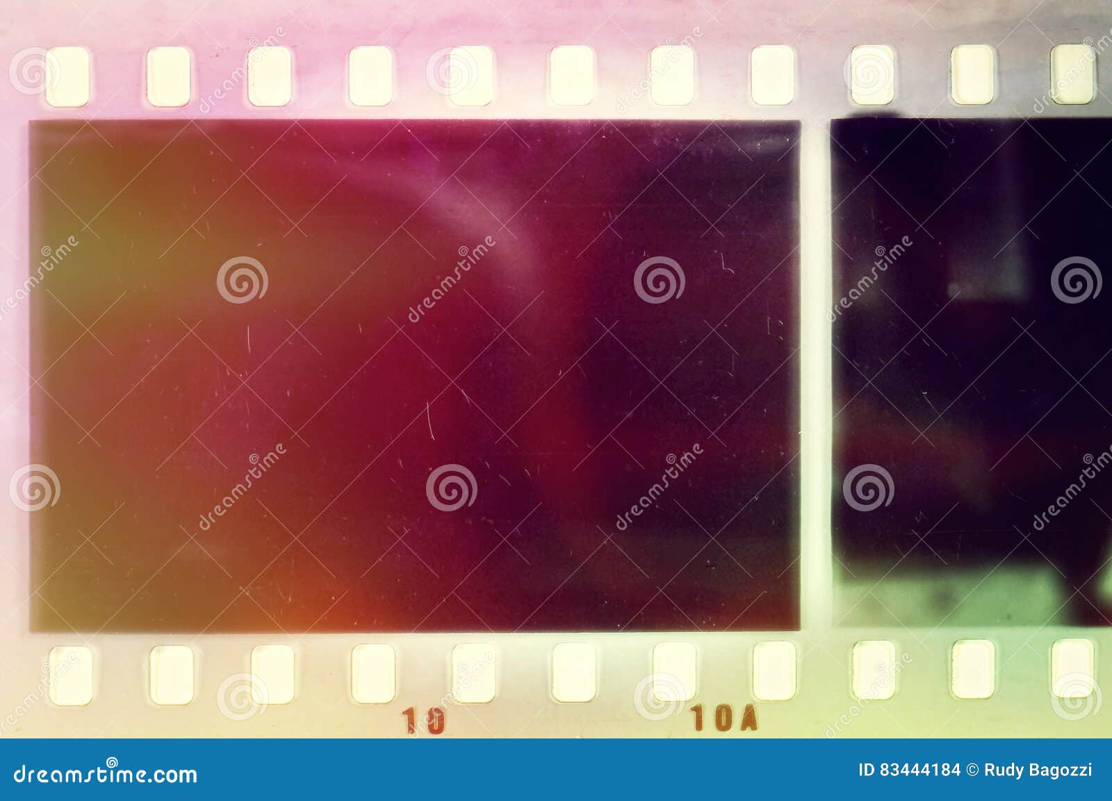 Vintage Colors Film Strip Frame. Design Element. Stock Illustration ...