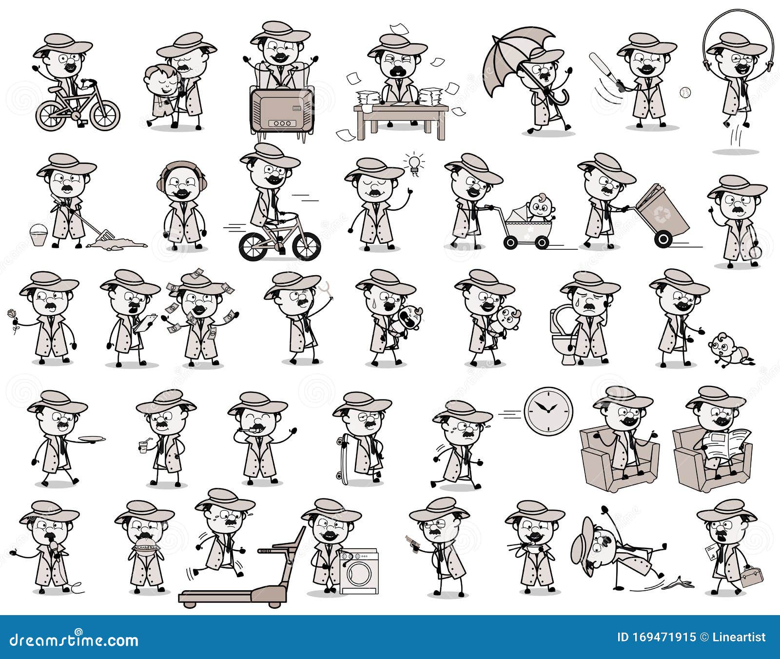 Various Concepts Of Female Cartoon Waitress - Set Of Concepts Vector ... Various Concepts Of Female Cartoon Waitress - Set Of Concepts Vector ...