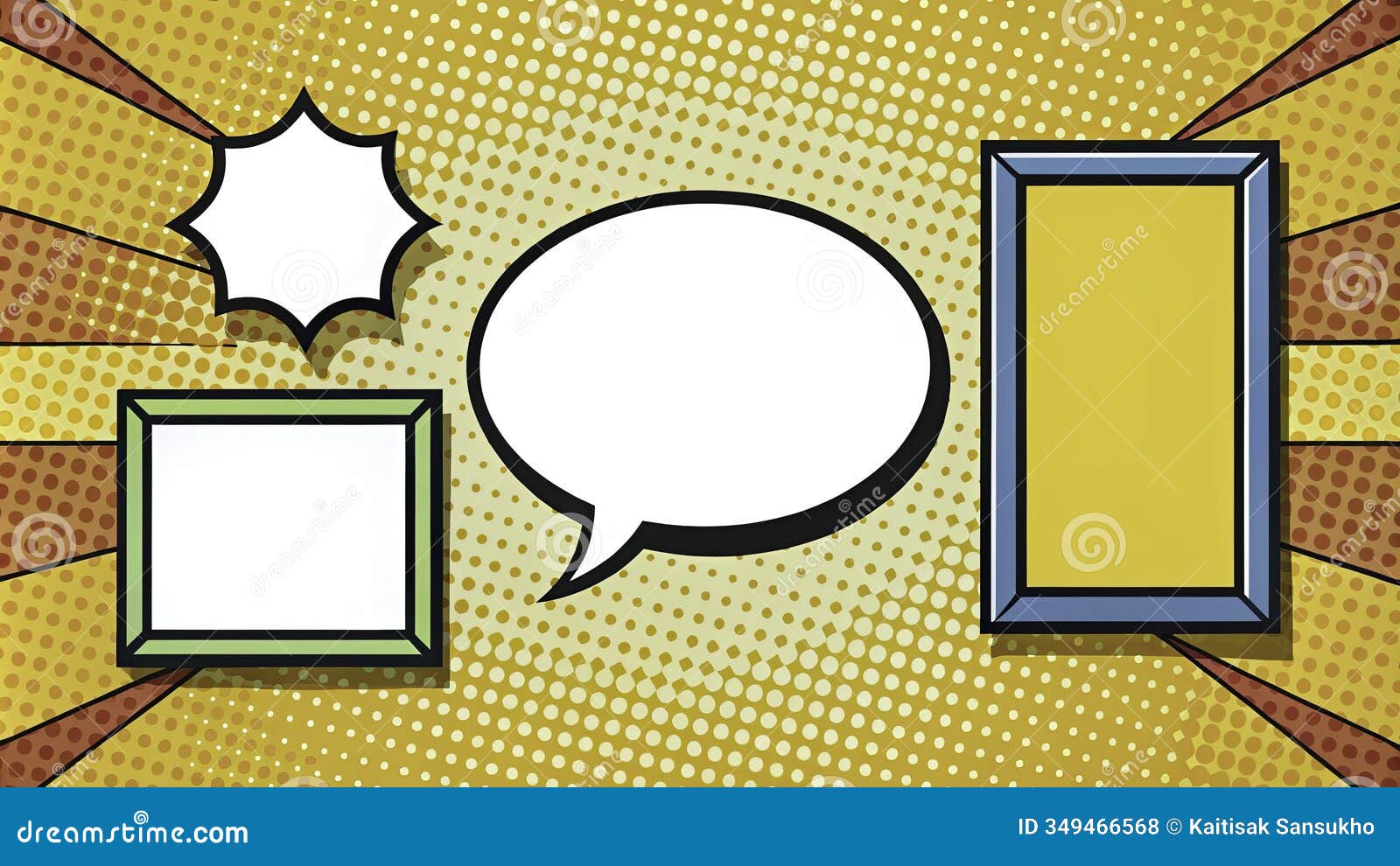 Vintage Comic Speech Bubbles and Frames: a Collection of Retro Pop Art ...