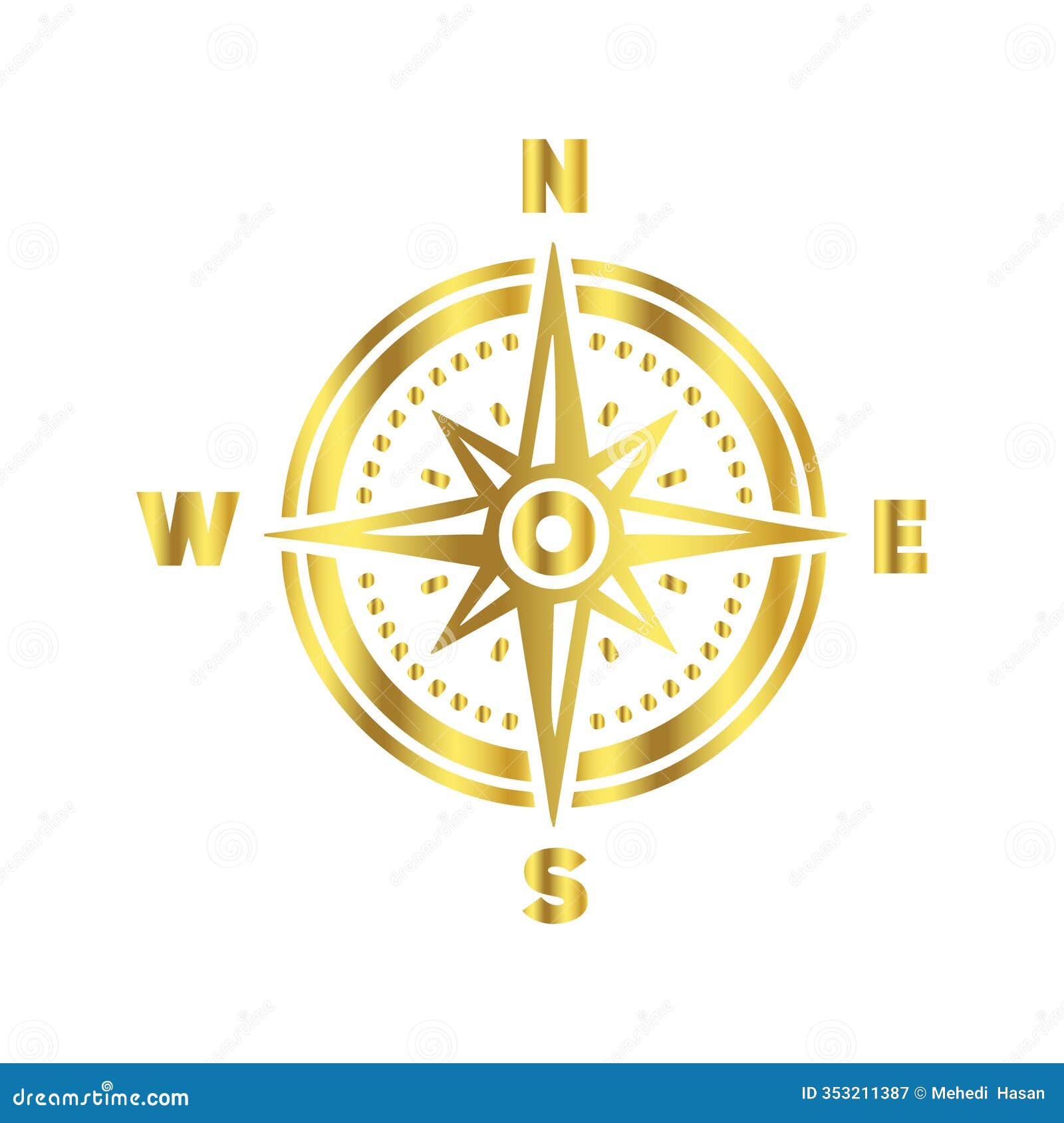 Vintage Compass Design Collection Stock Illustration - Illustration of ...
