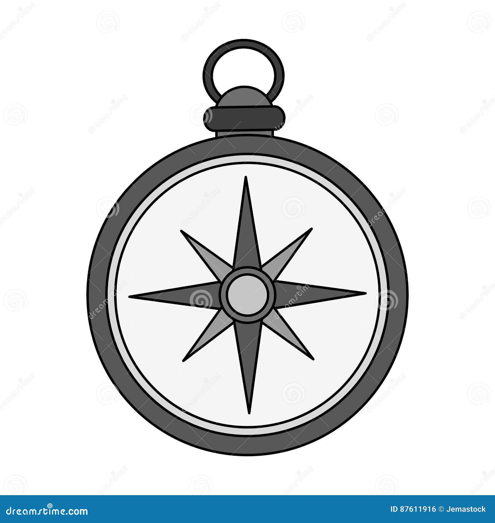 Vintage compass icon image stock vector. Illustration of equipment ...