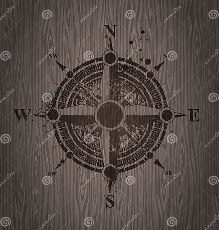 Vintage compass rose stock vector. Illustration of texture - 21399223