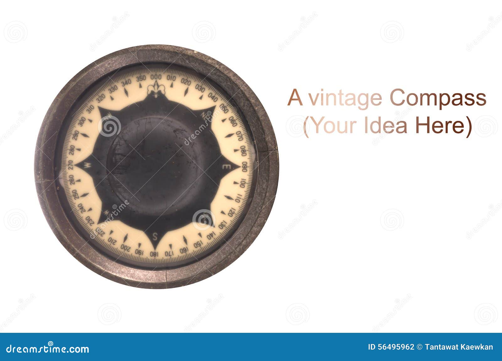 Map And Compass Used By Hikers From Getting Lost Royalty-Free Stock ...