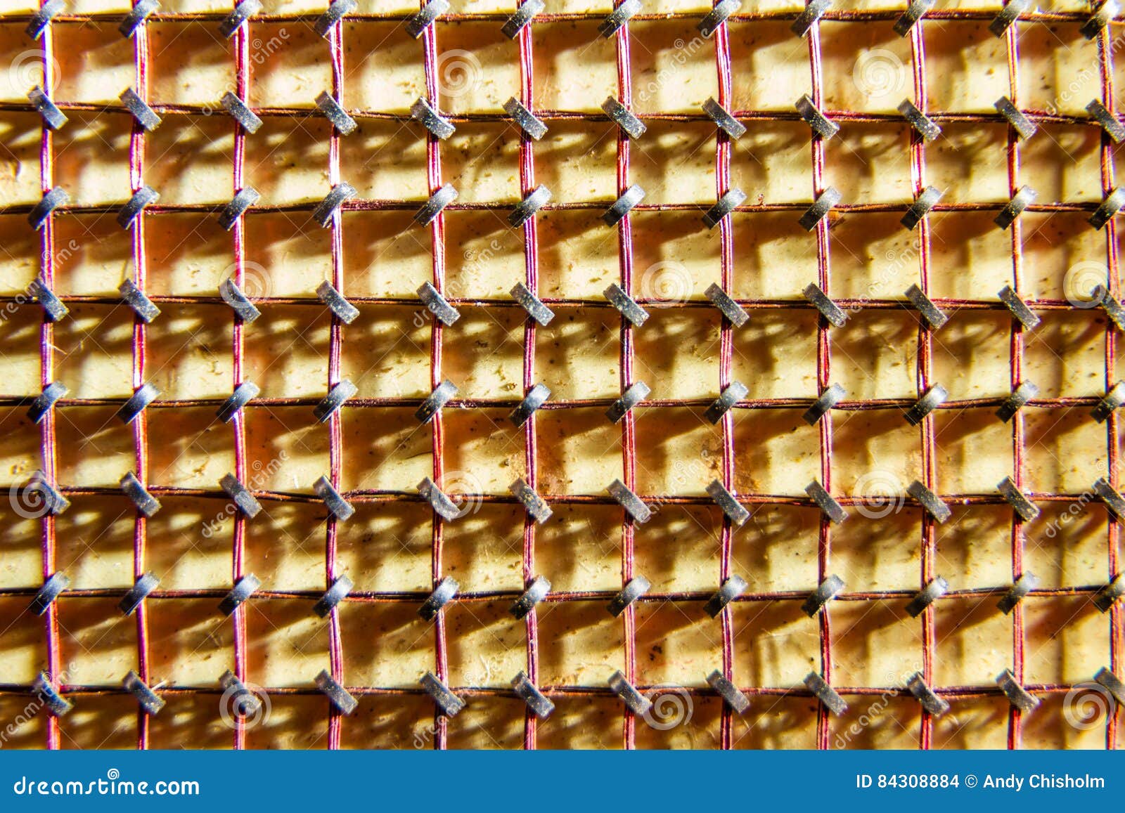 Vintage Computer Magnetic Core Memory Macro Stock Photo - Image of ...