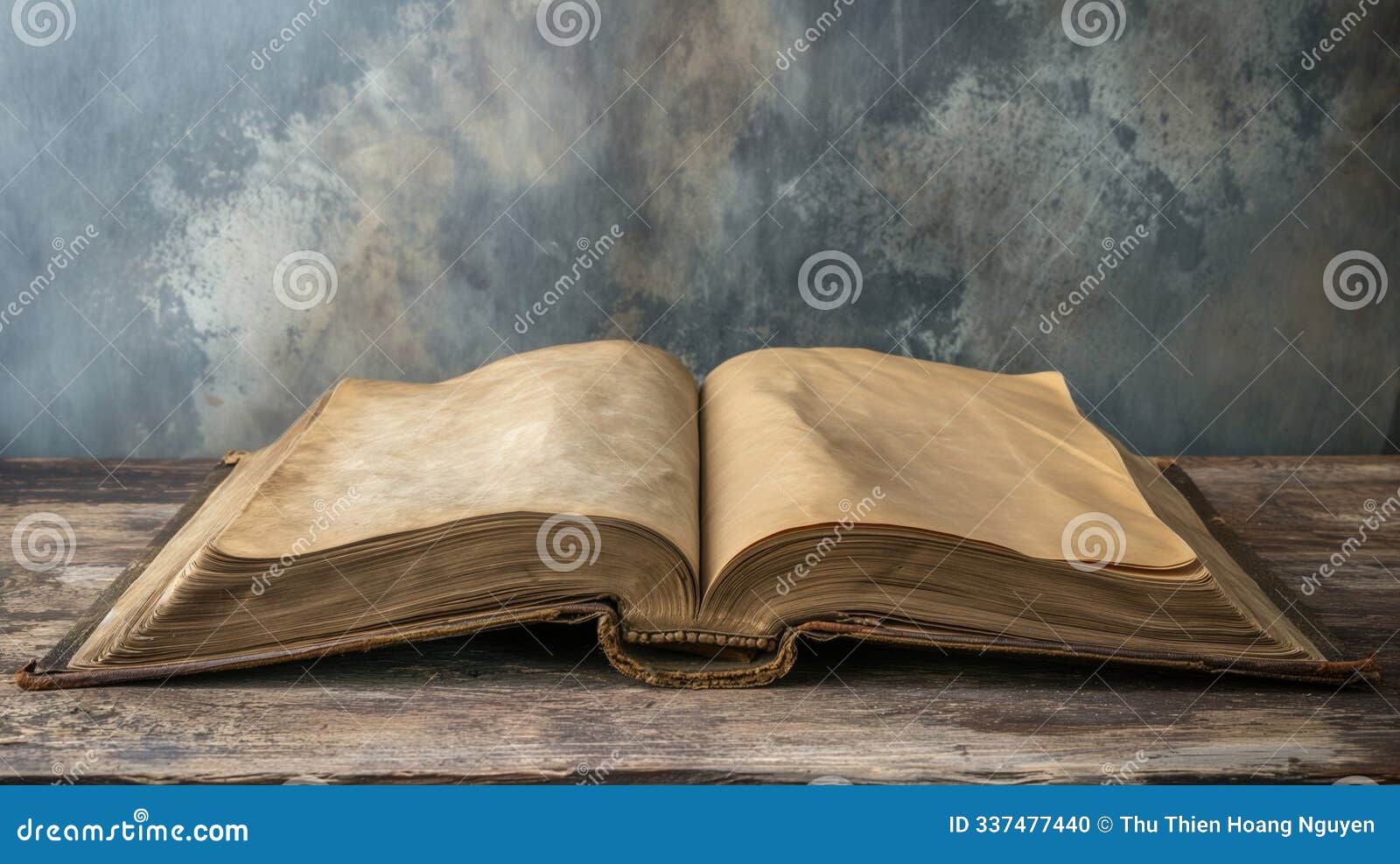 Vintage Concept of Old Empty Book Stock Illustration - Illustration of ...