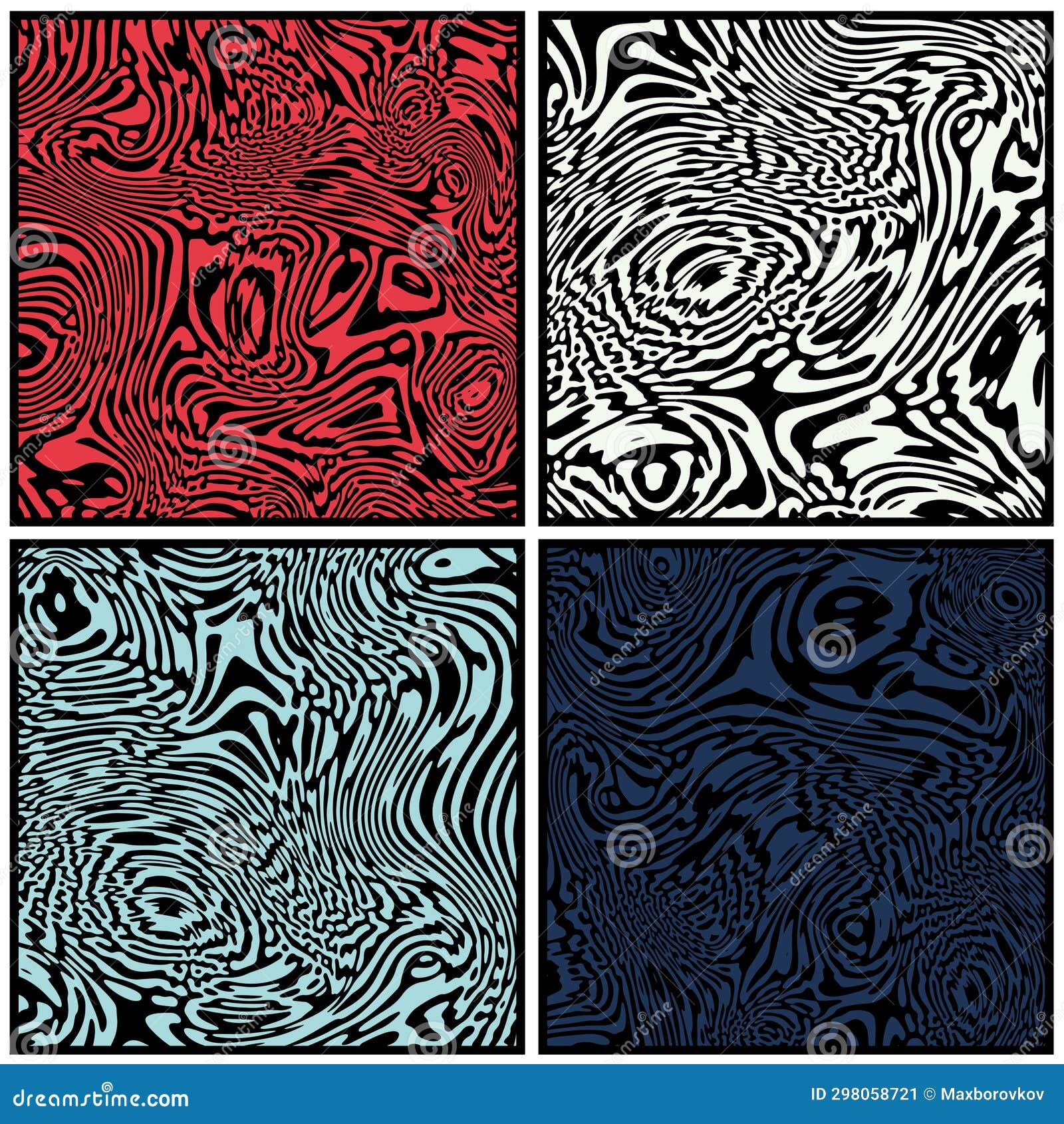 Vintage Contrast Abstract Poster Design with Detailed Realistic Optical ...