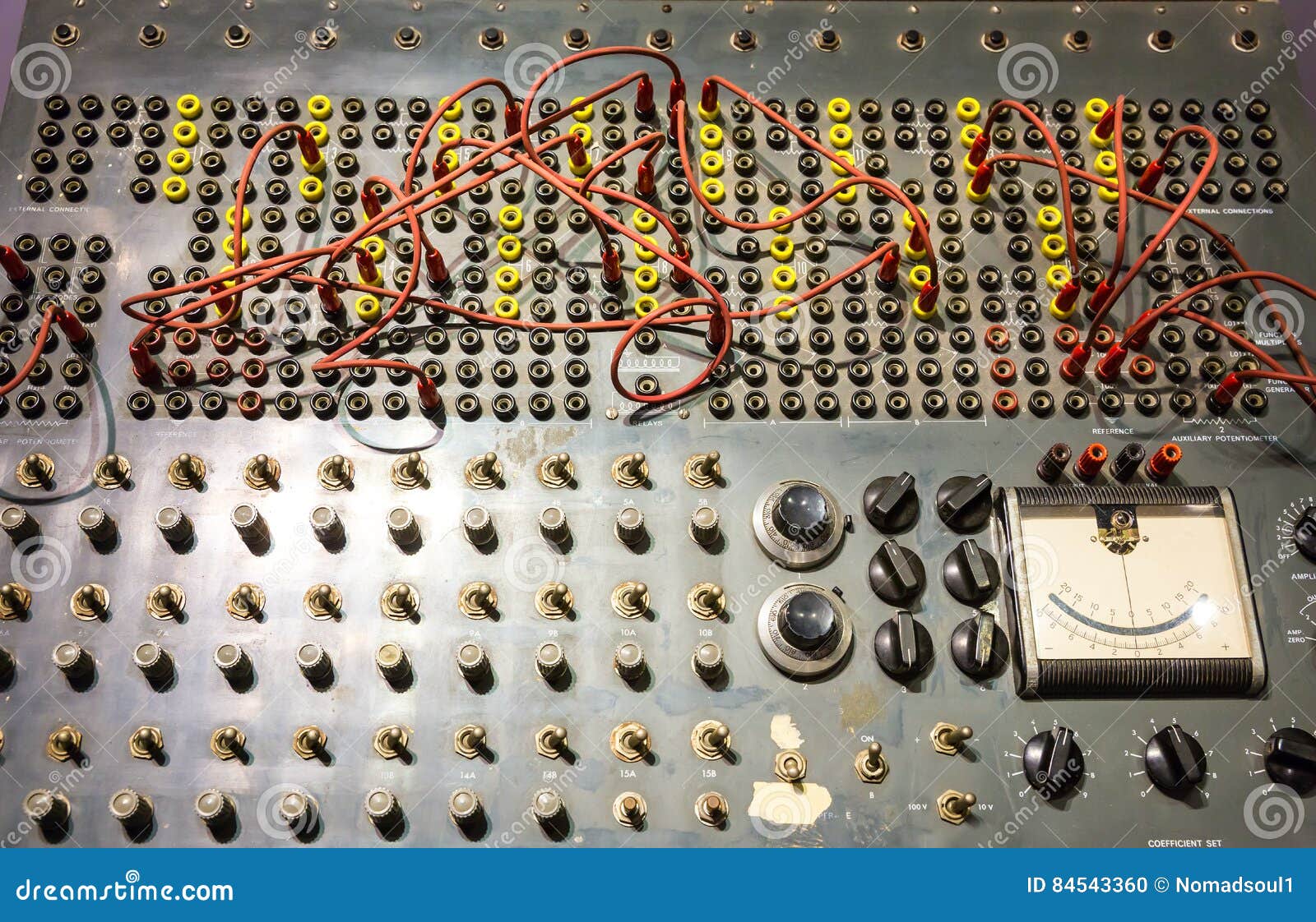 Vintage Control Panel in Computer Museum Editorial Image - Image of ...