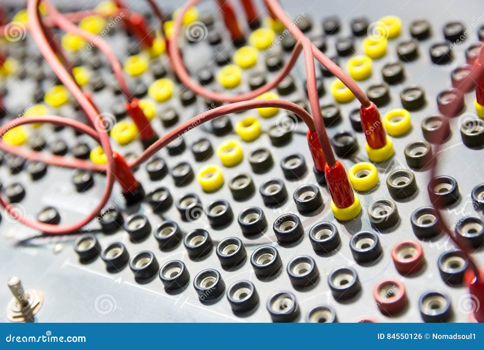 Vintage Control Panel in Computer Museum Stock Photo - Image of ...