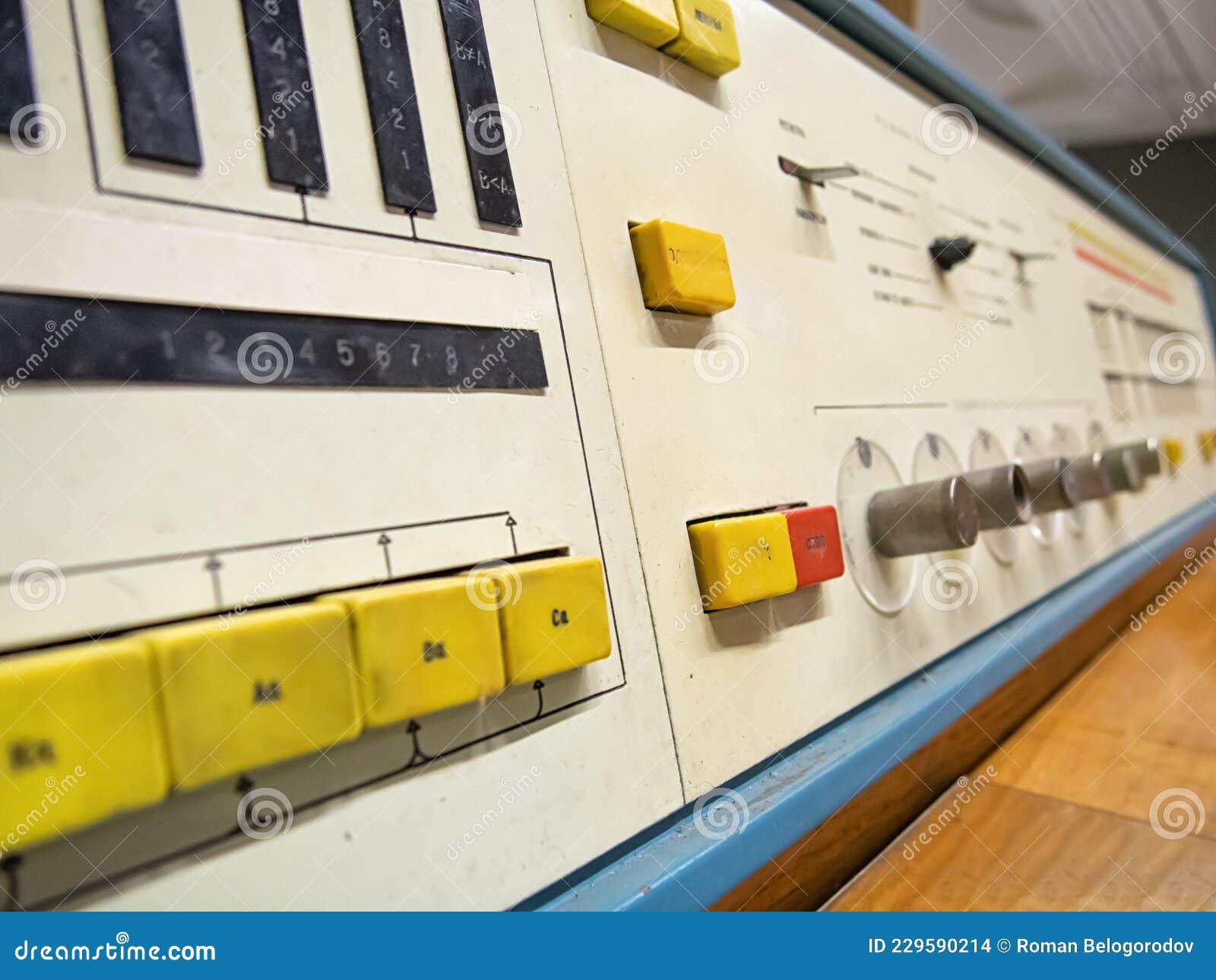 Vintage Control Room Stock Photography | CartoonDealer.com #84809600