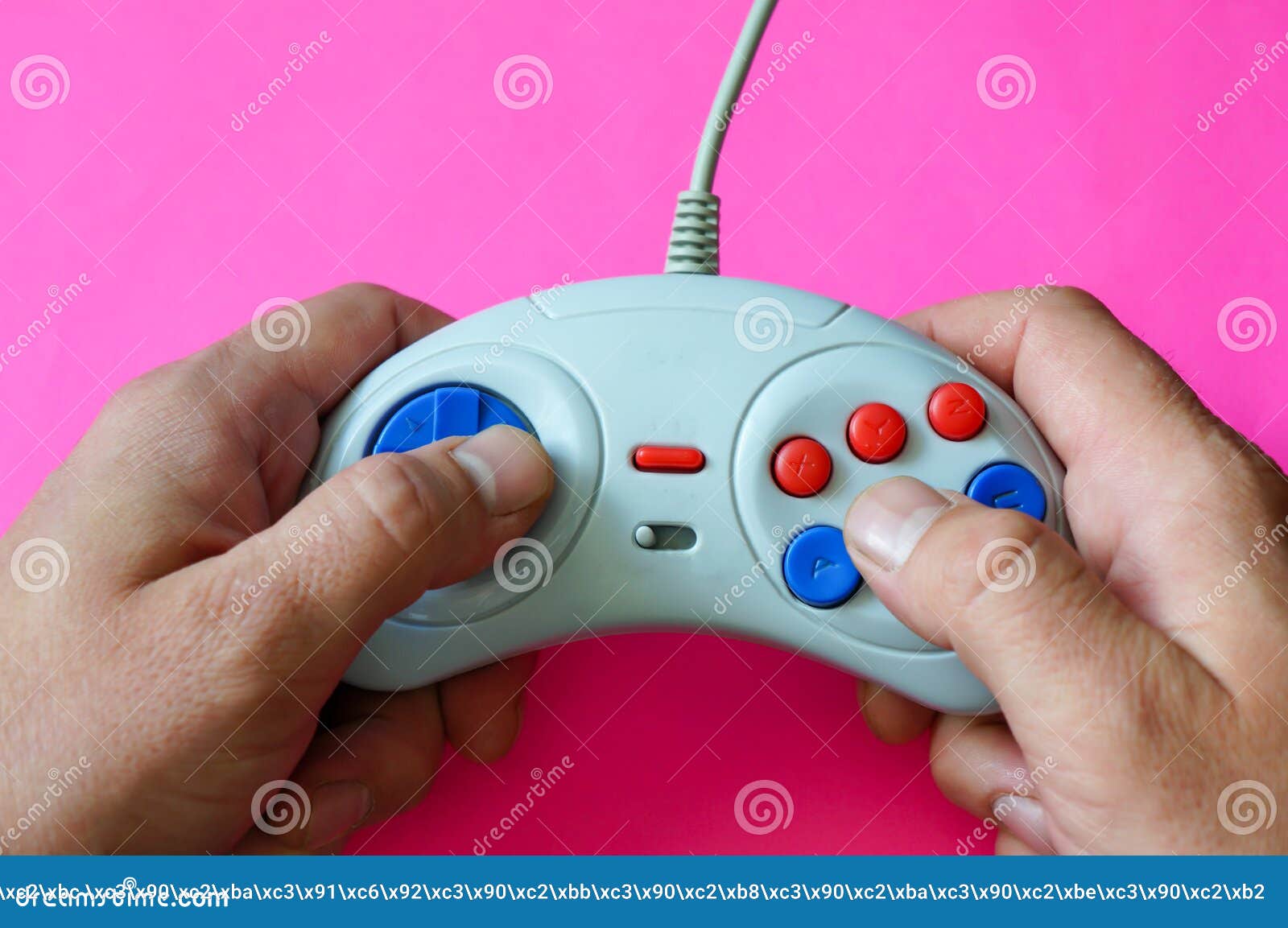 Vintage Controller for a Game Console Stock Image - Image of console ...