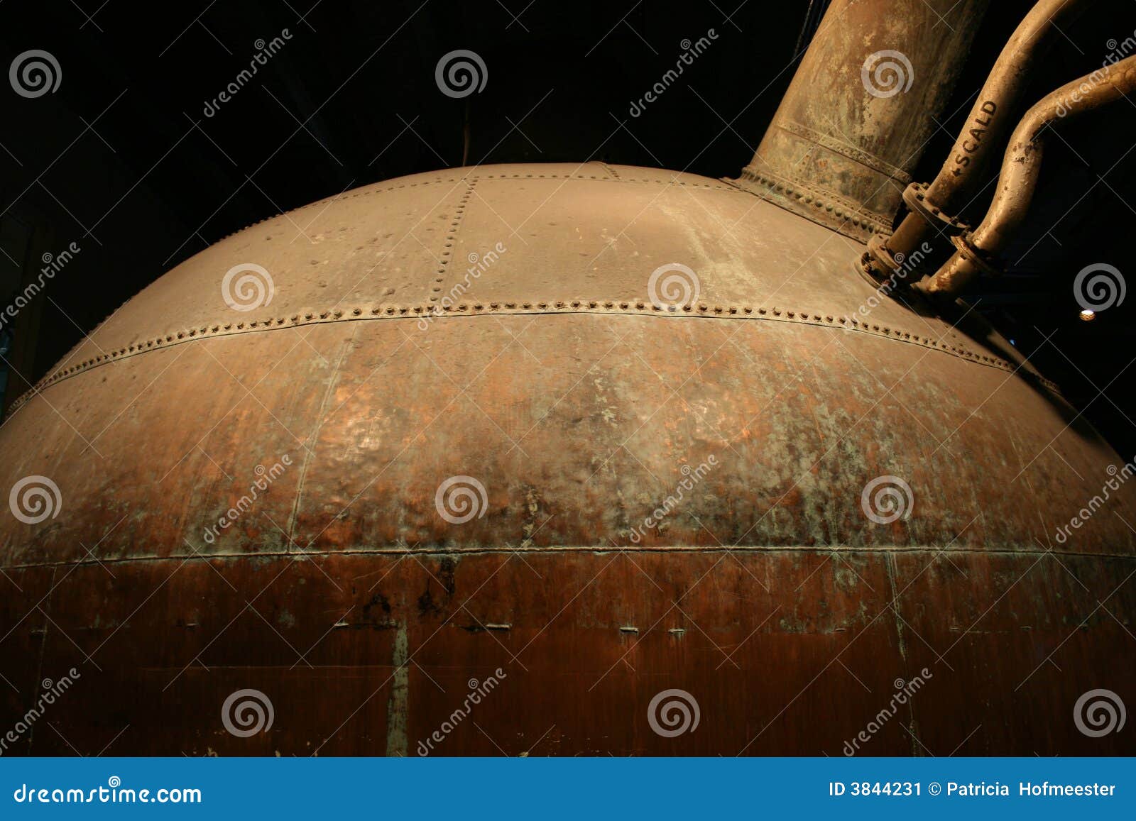 Vintage Copper Brewery Tank Stock Image - Image of reservoir ...