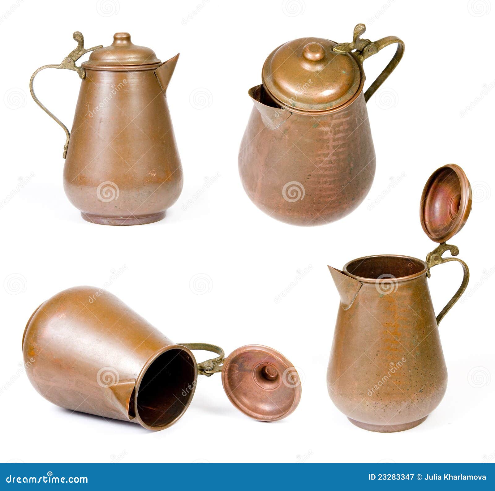 Vintage copper jug stock image. Image of utensils, cooking - 23283347