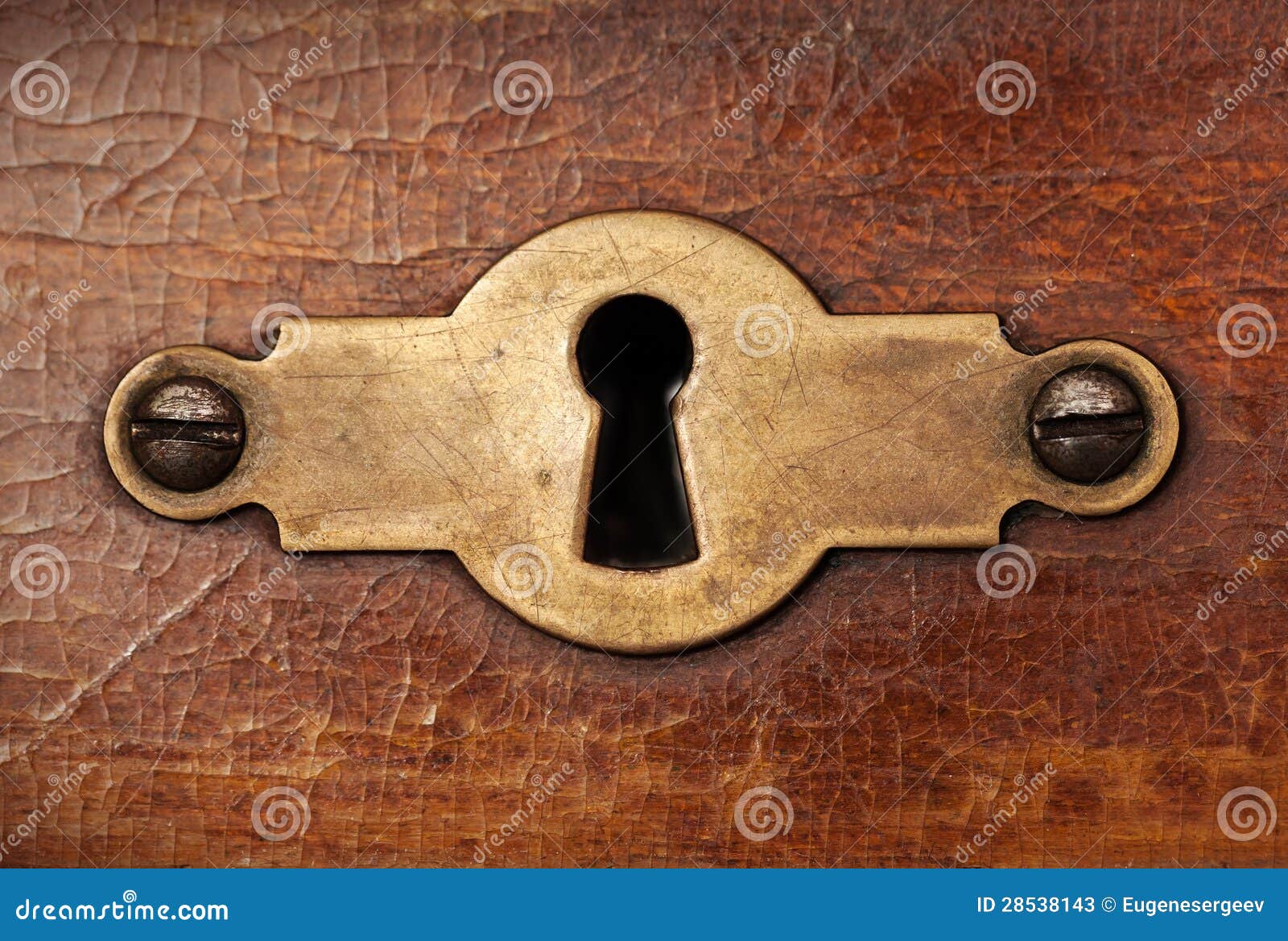 Vintage Copper Keyhole Decorative Element Stock Image - Image of ...
