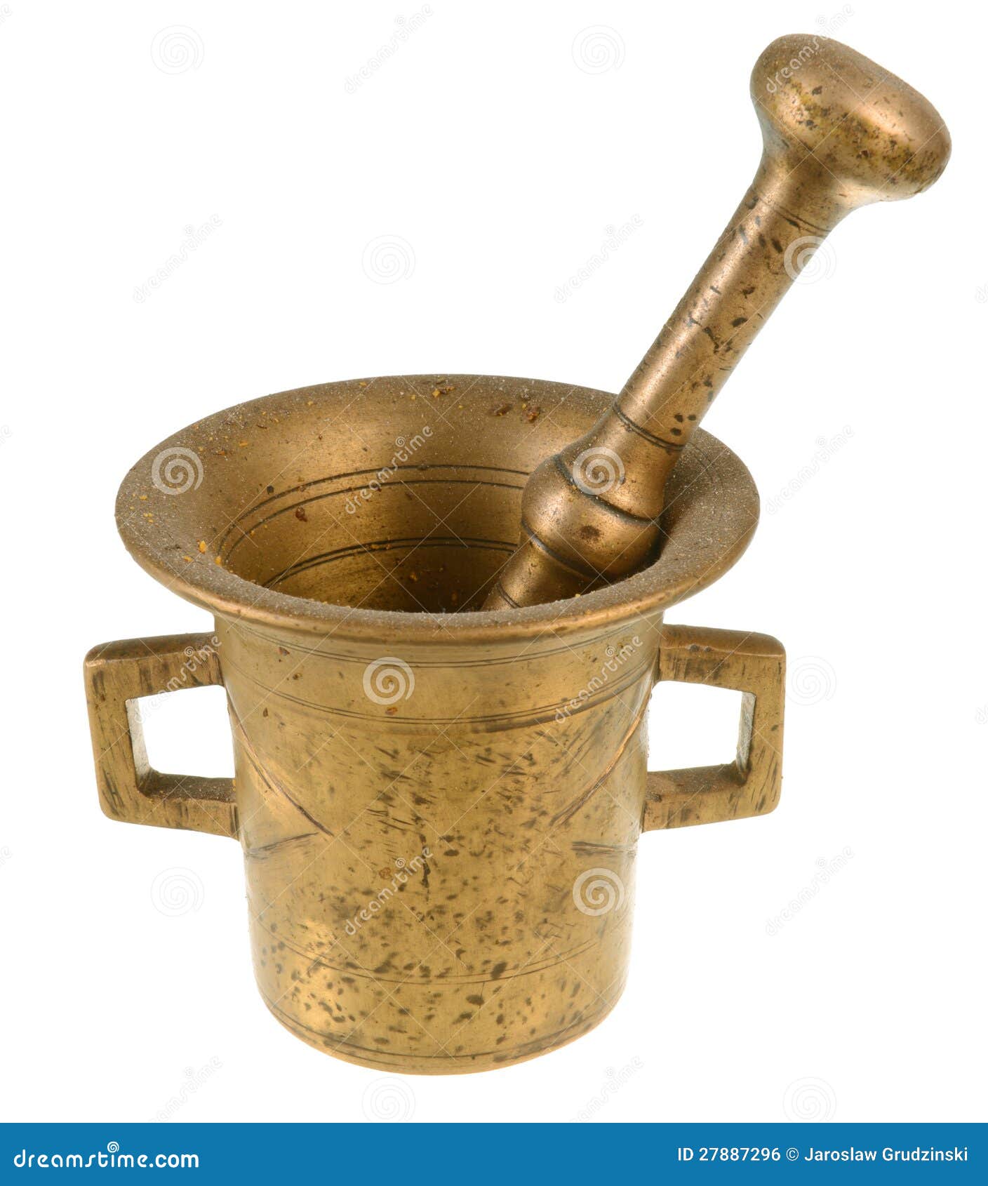 Vintage copper mortar stock photo. Image of golden, kitchen - 27887296