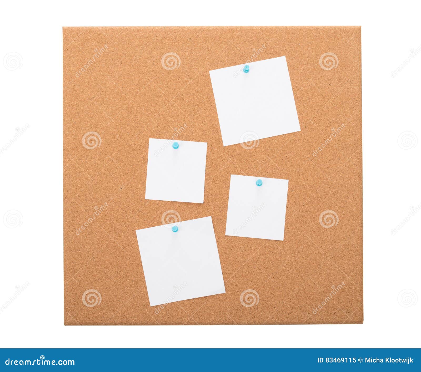 Vintage Cork Board with Note Paper Stock Image - Image of reminder ...